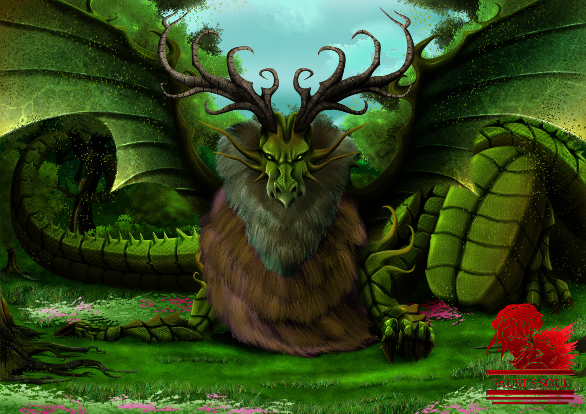 ArtStation - Forest Dragon