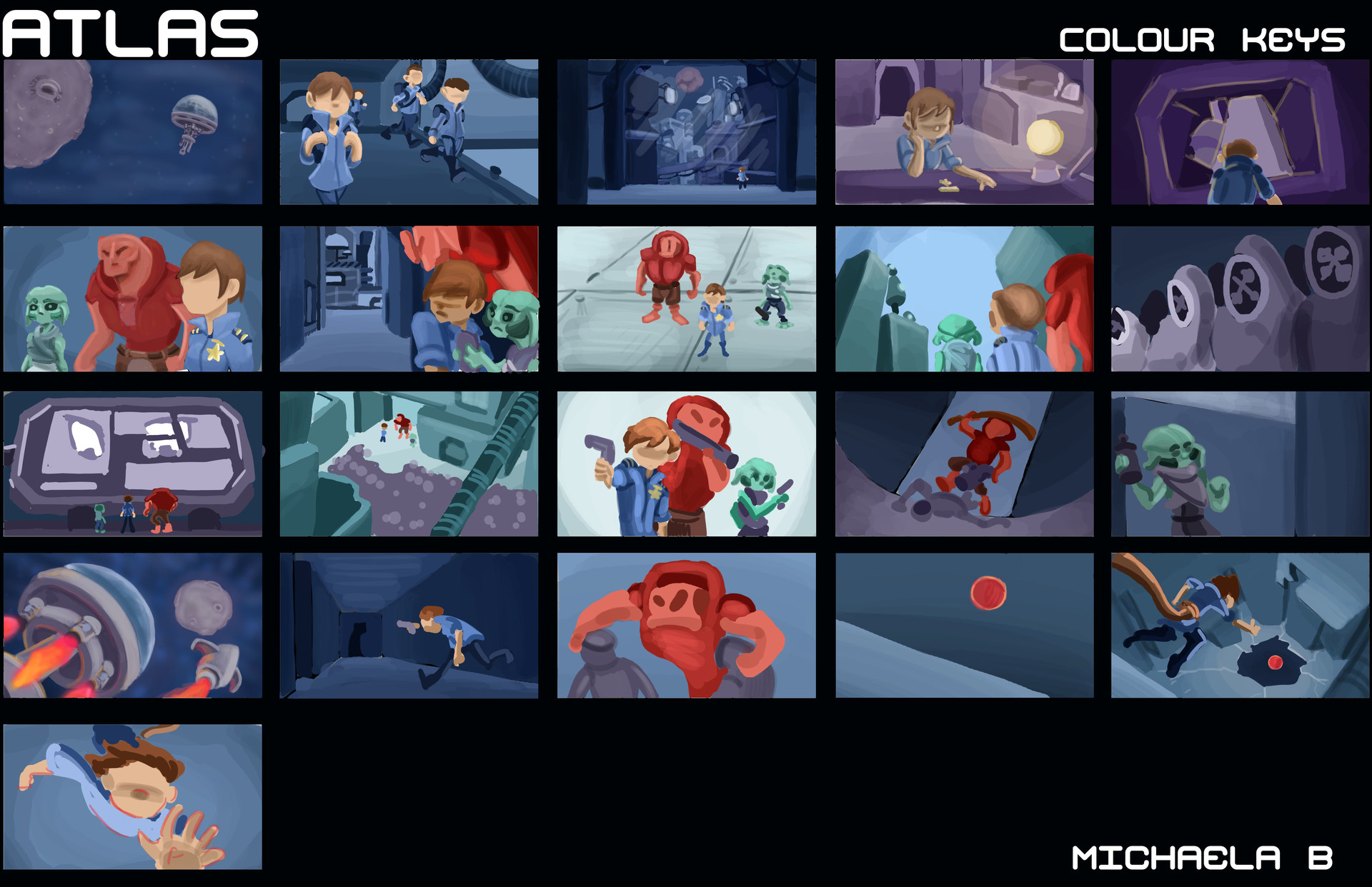 ArtStation - Final Film Colour Keys