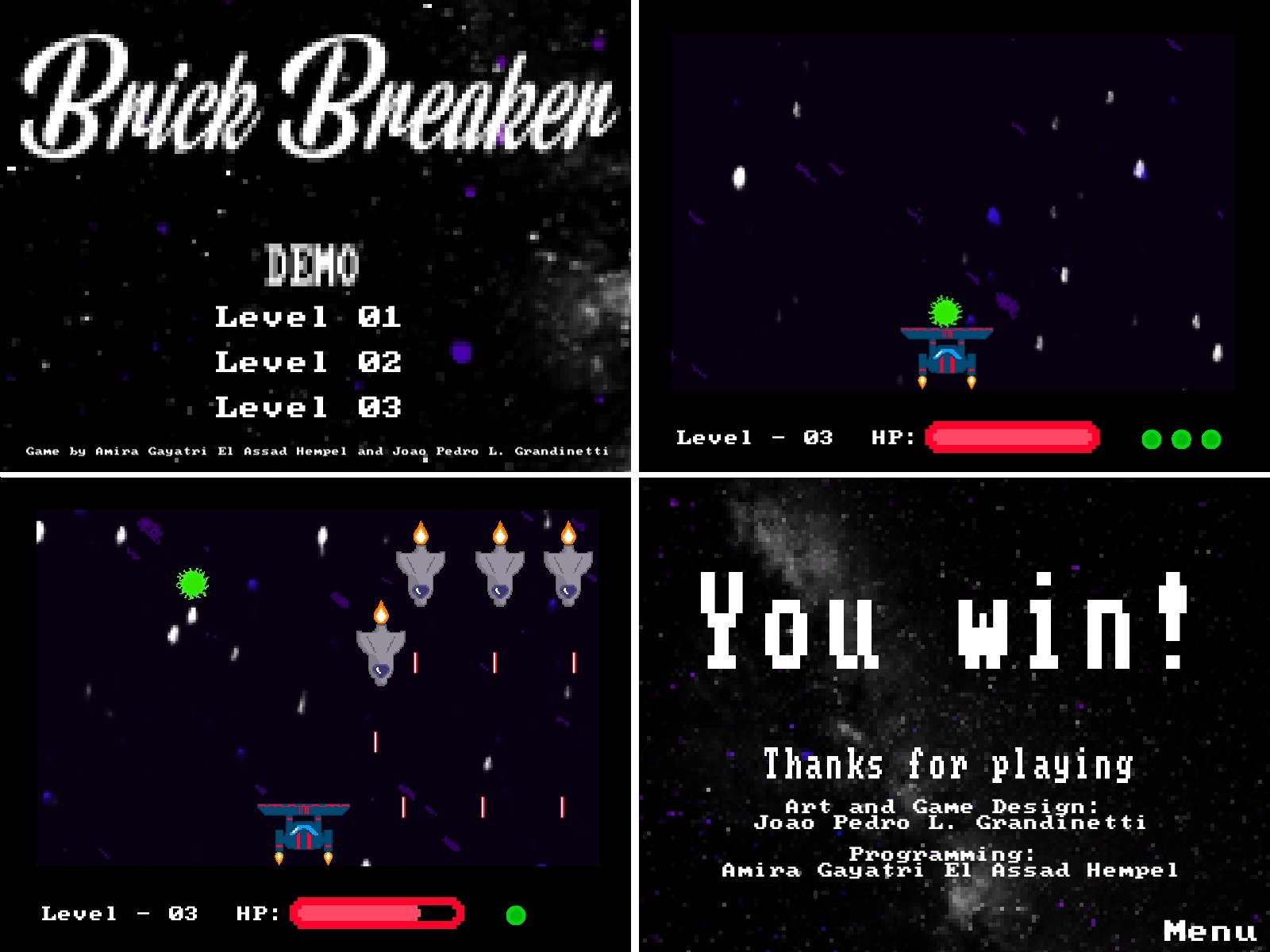 João Pedro Grandinetti - Brick Breaker + Shoot'em Up mash-up - Pixel ...