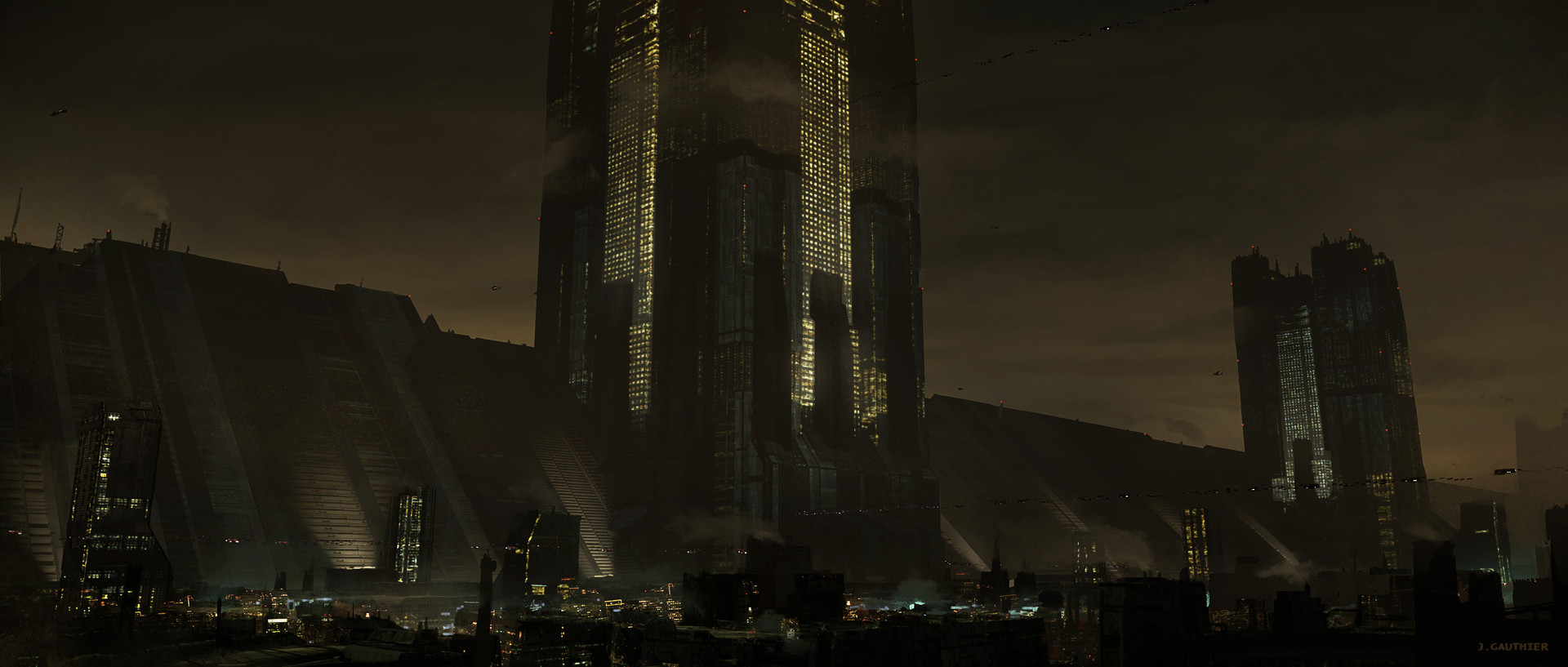 Julien Gauthier - Sci-Fi City - Octane for Concept Art Tutorial [Advanced]