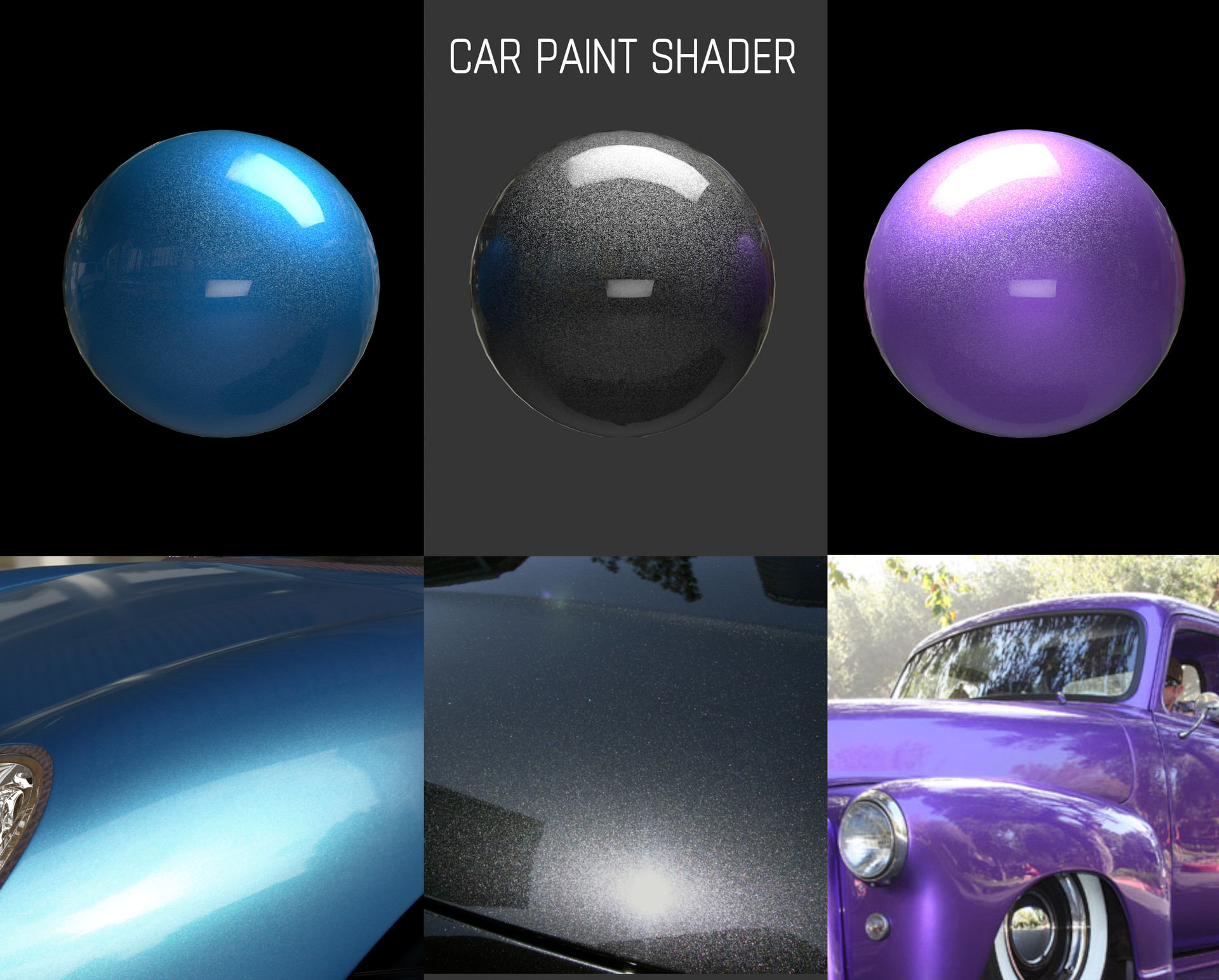 ArtStation - car paint shader_testing