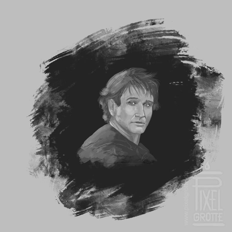 ArtStation - Portrait of Robin Williams as Peter Pan