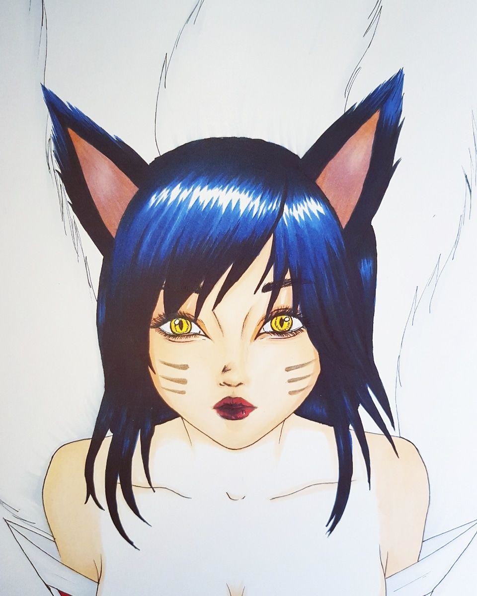 ArtStation - Ahri sketch