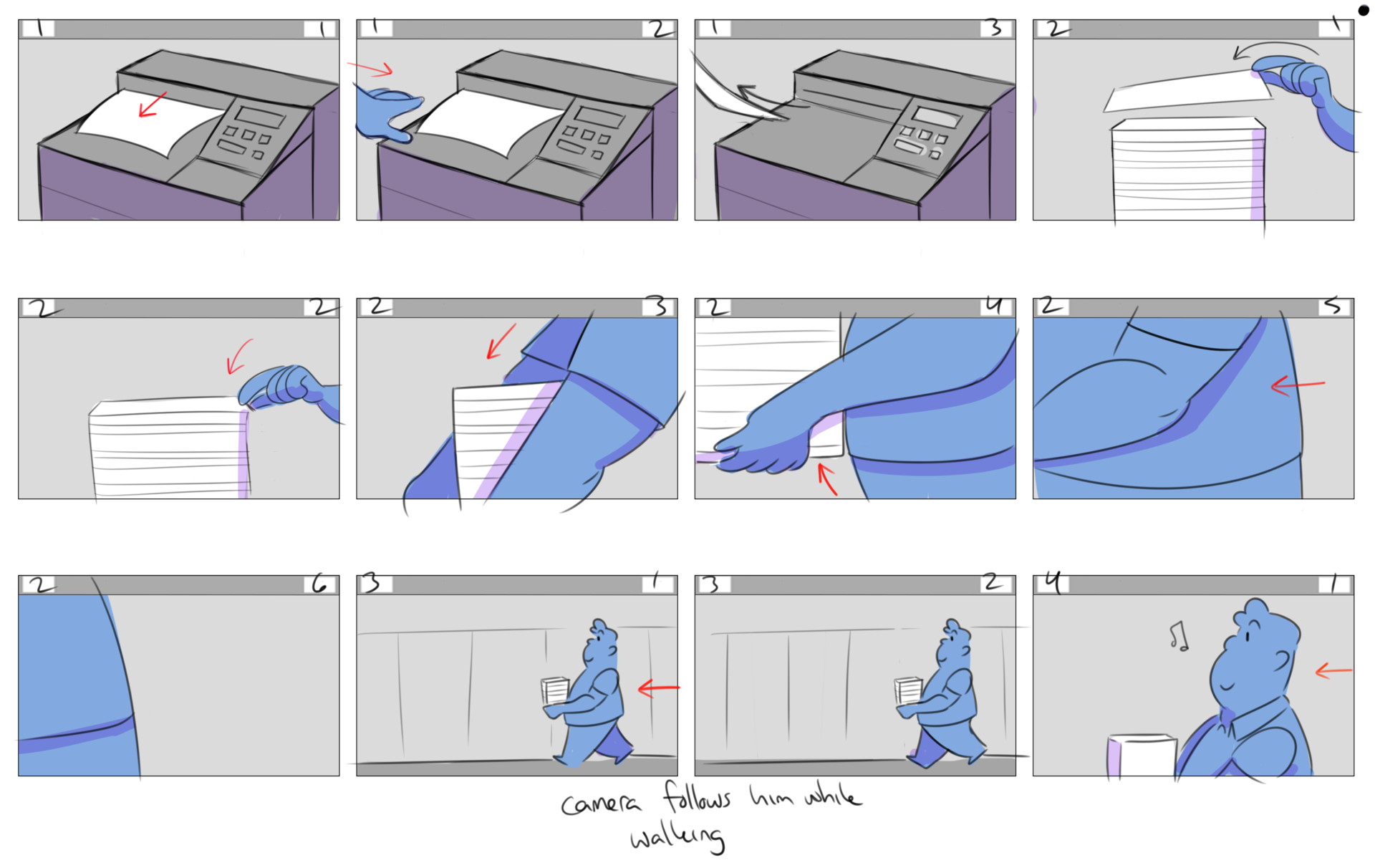 ArtStation - Storyboard - The Office