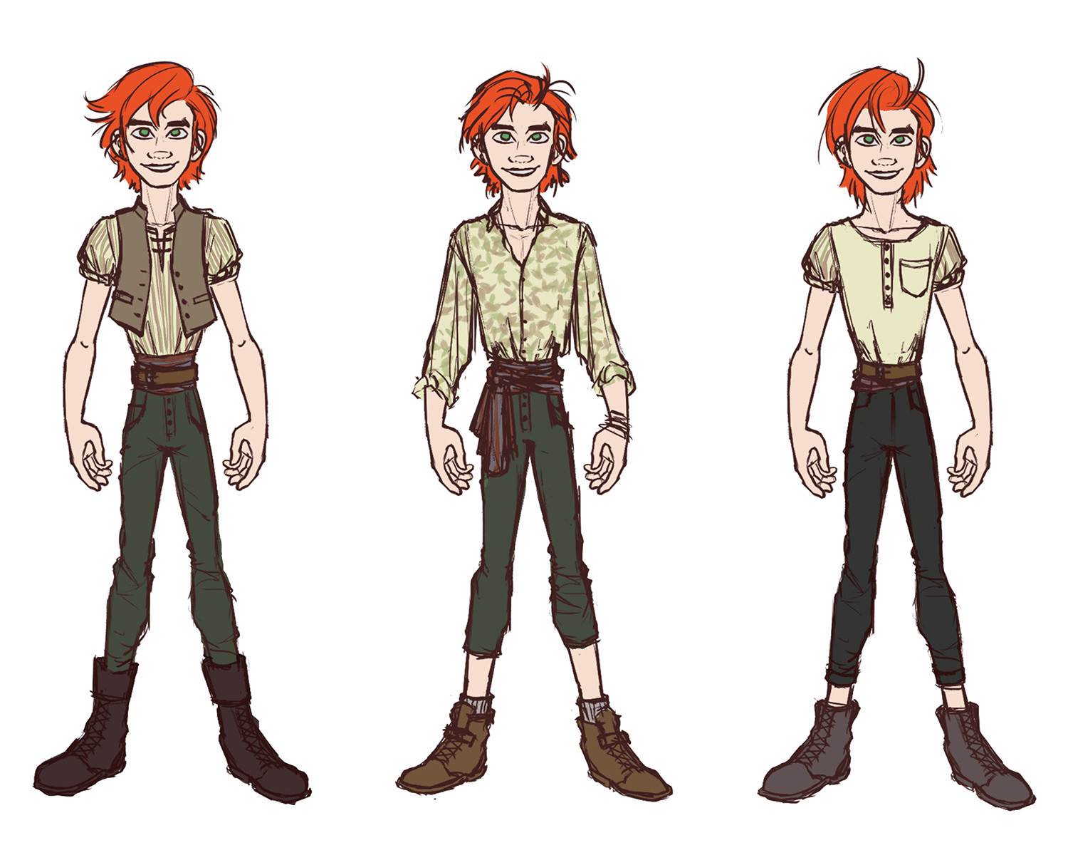 ArtStation - Costume sketches-Kvothe (Name of the Wind)