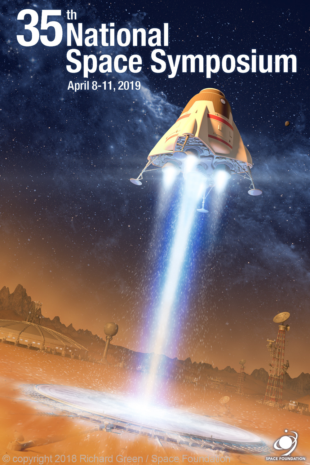 ArtStation - 35th Annual National Space Symposium poster art