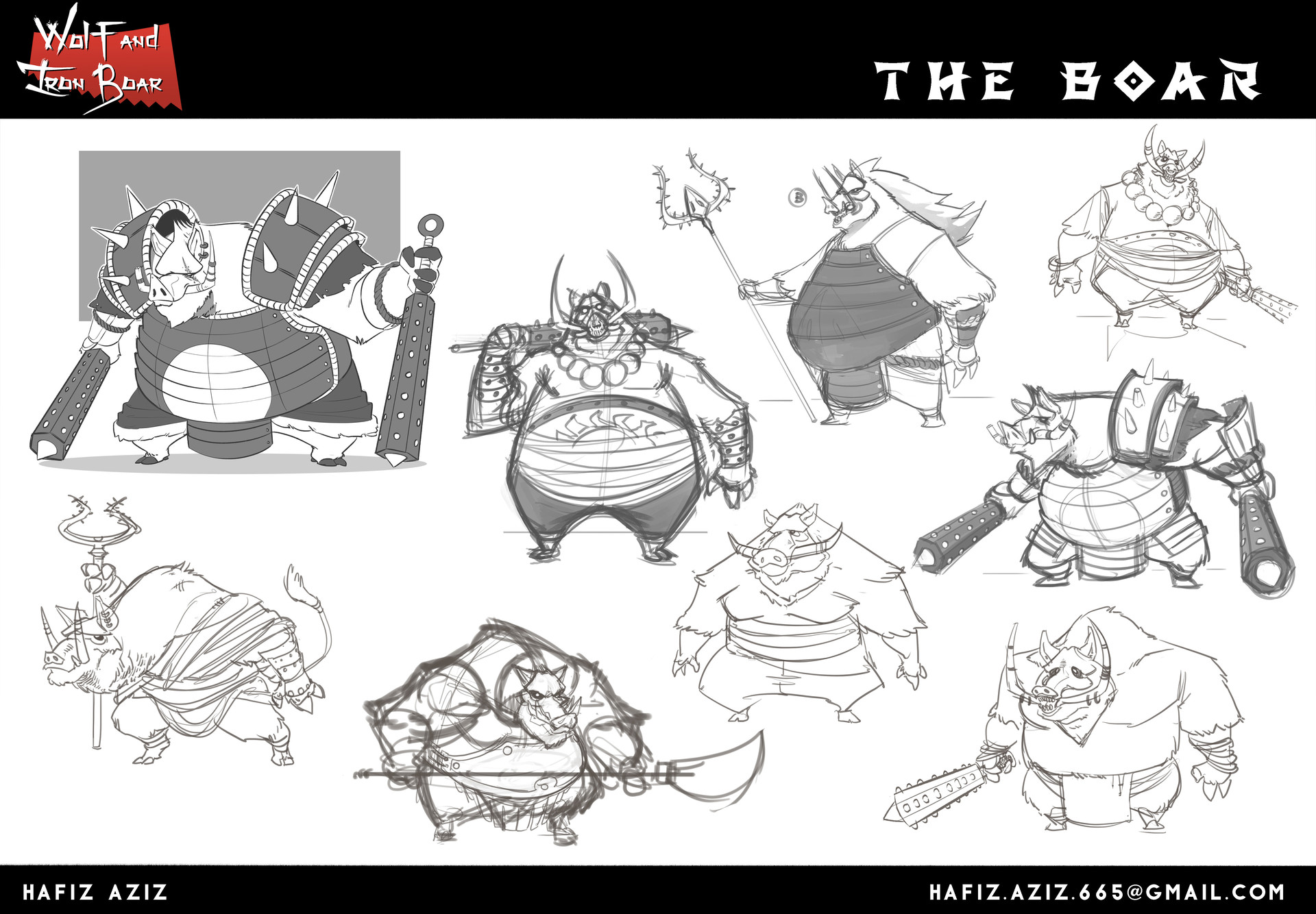 ZAIFON - Wolf and Iron Boar