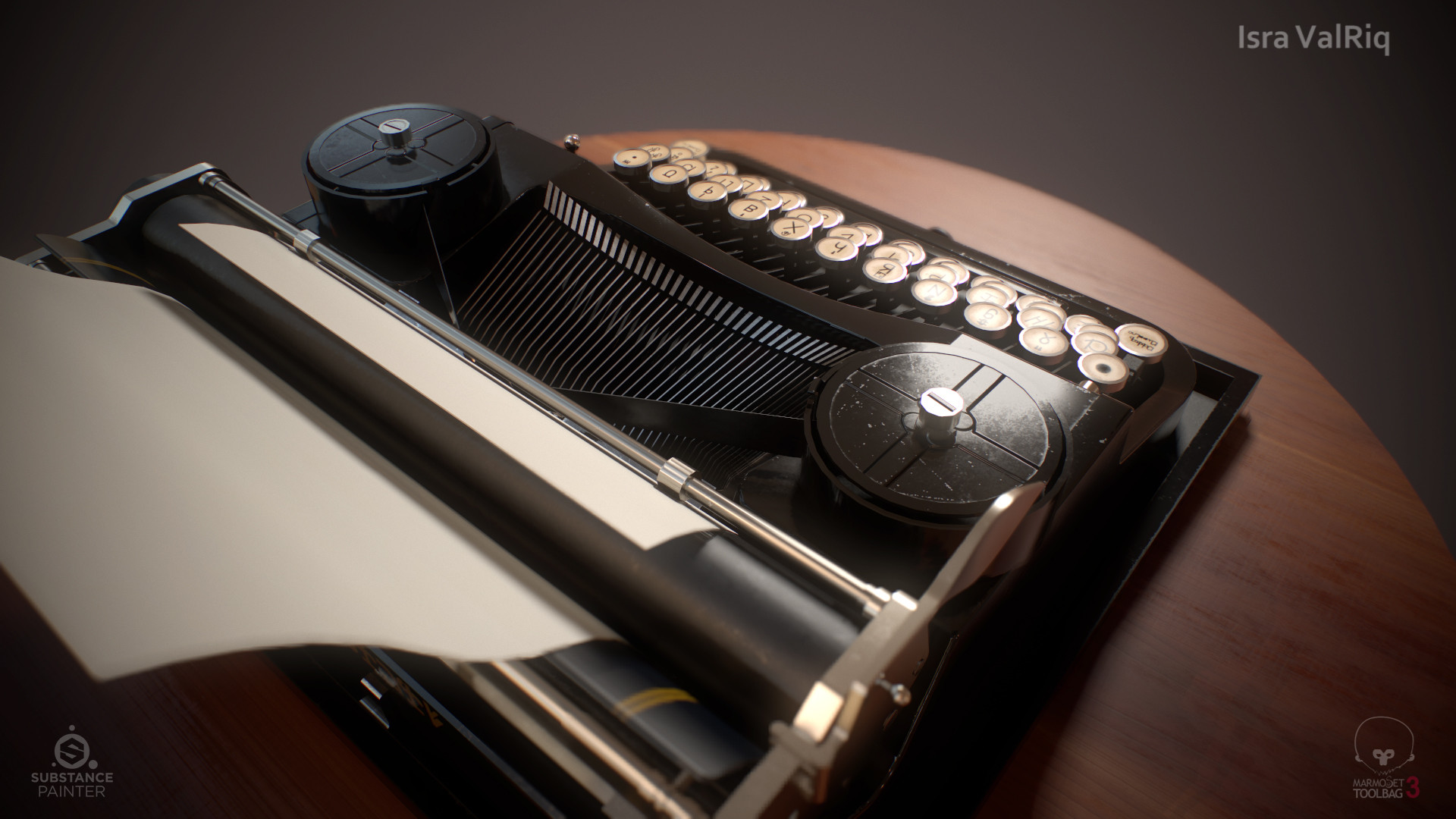 Isra ValRiq - Violet Evergarden - Typewriter - Fan Art