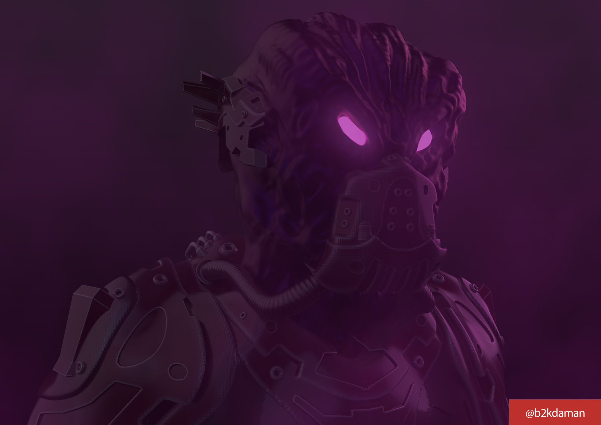 ArtStation - Alien in armor