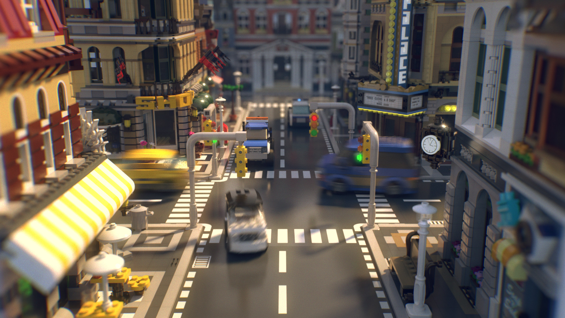 Lego City Road Background