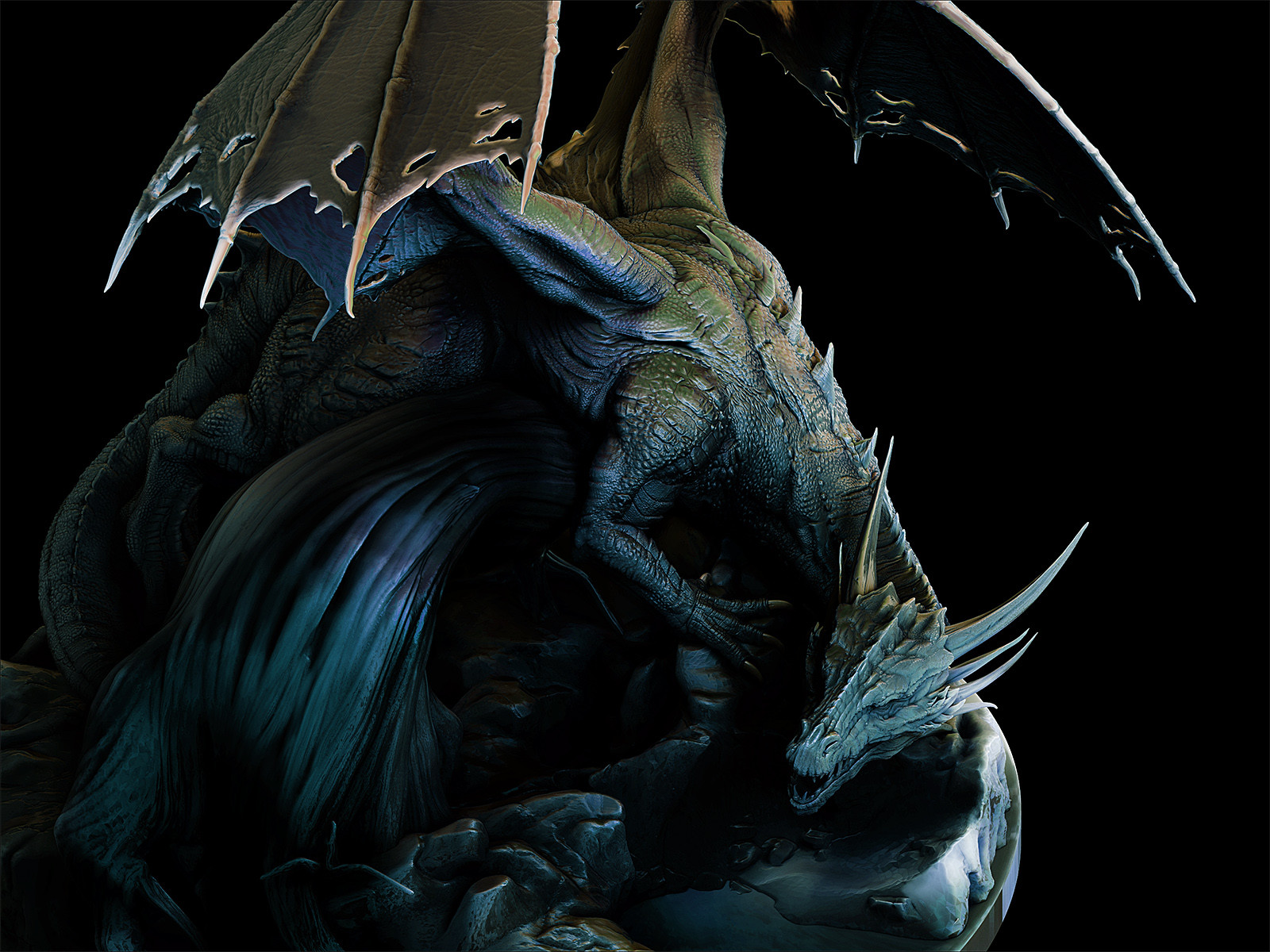 Dragon Protecting Egg