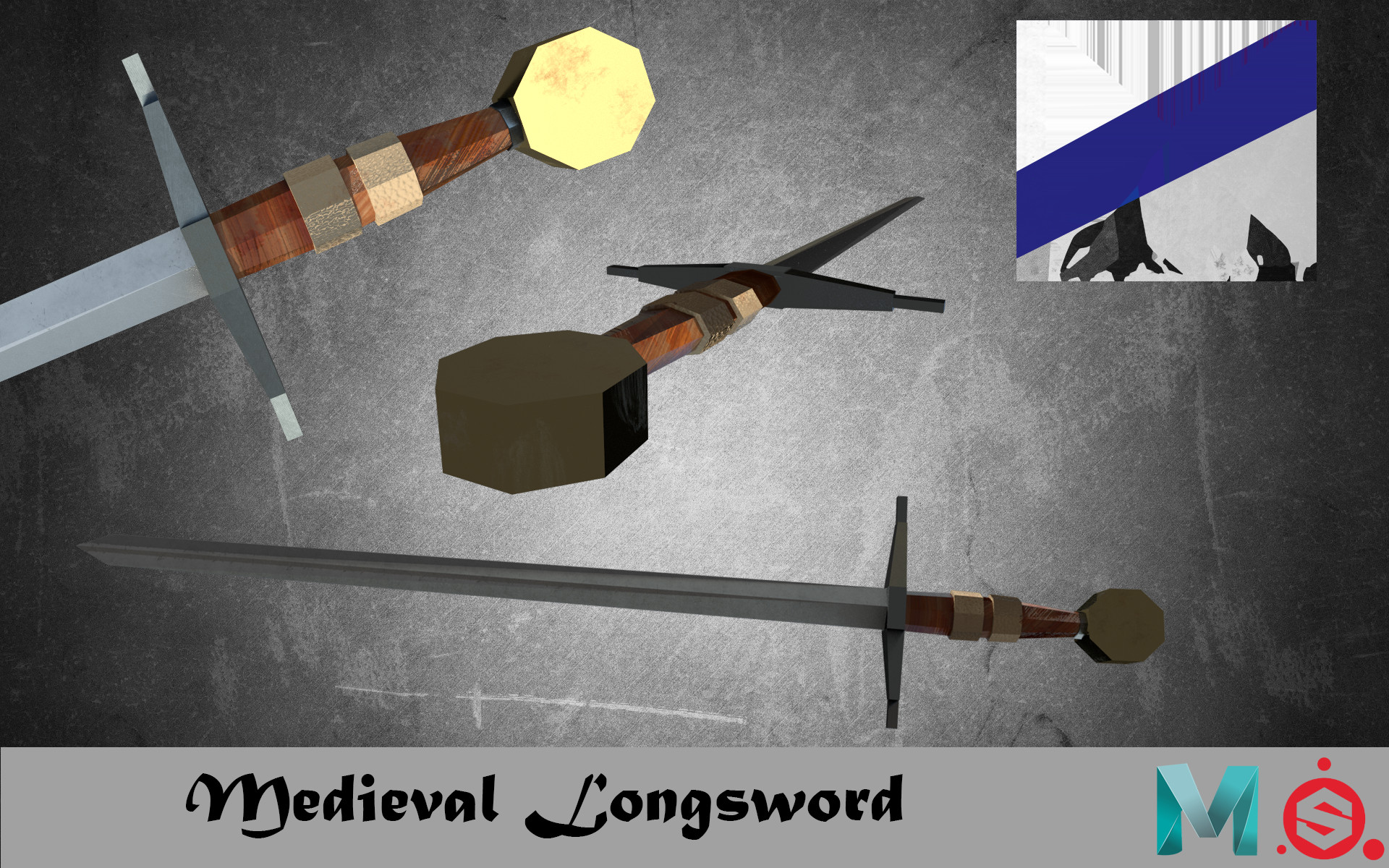 ArtStation - Medieval Longsword Model