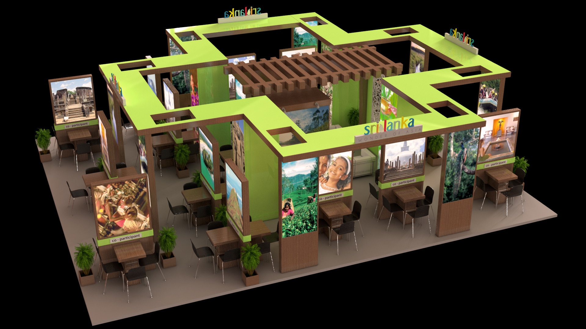 ArtStation - Stall Design For Srilanka tourism