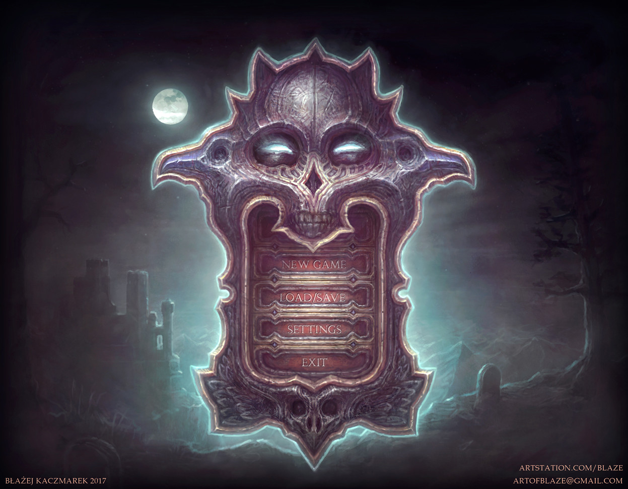 ArtStation - Dark Fantasy Game Menu