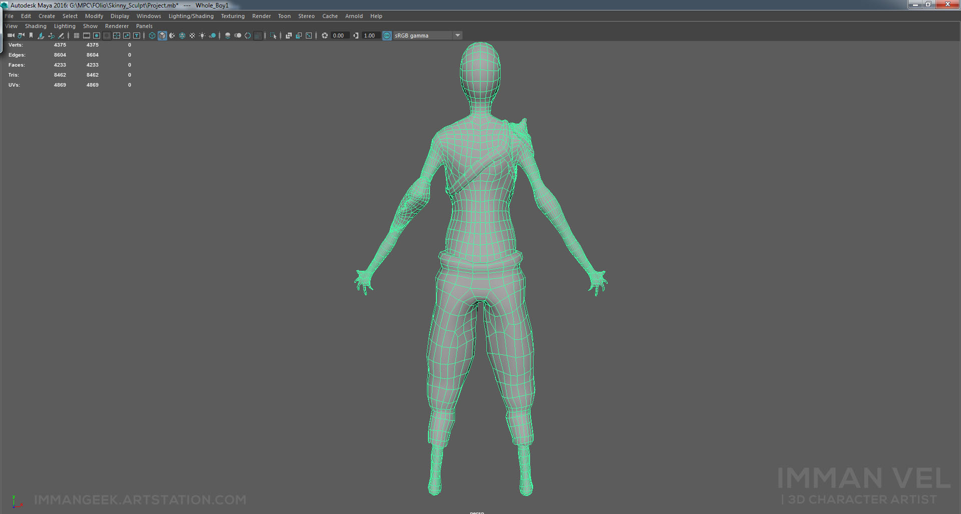 Imman Vel - Zombie Character
