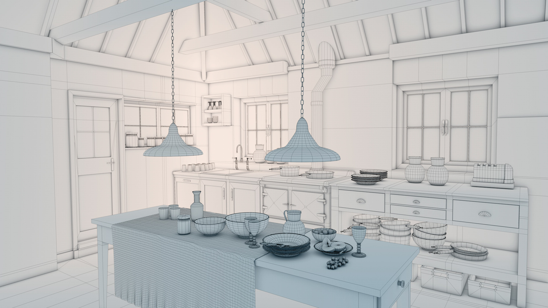 ArtStation - 3d Kitchen