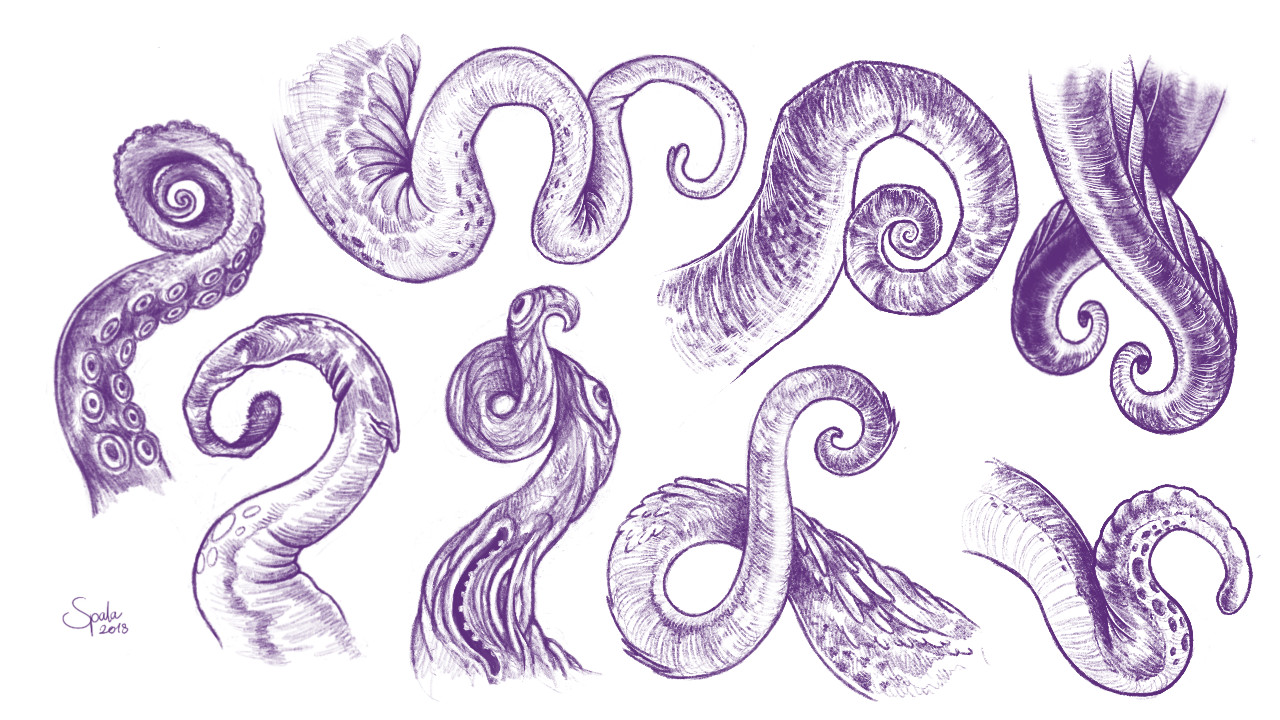 ArtStation - Tentacles Studies #1