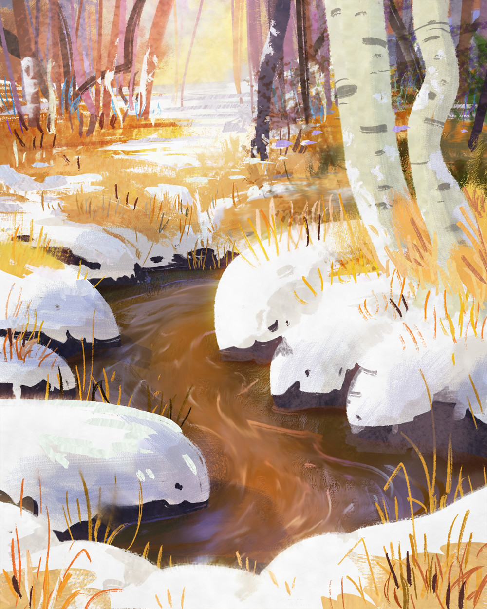 ArtStation - Snow Sketch II