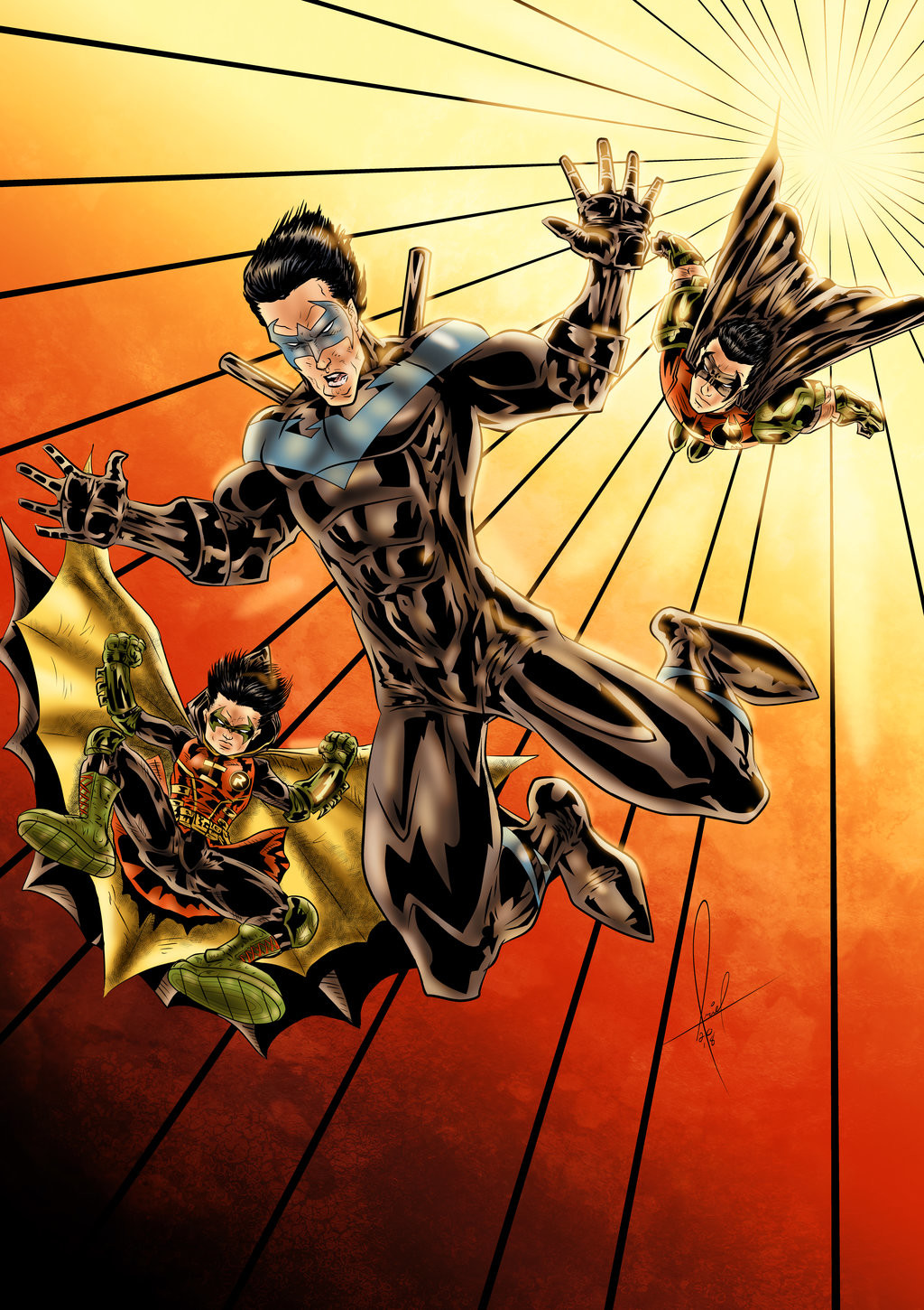 ArtStation - Bat Family Trio Color