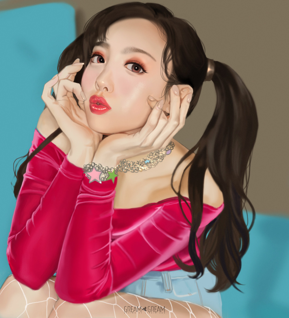 ArtStation - Korean IDOL TWICE NAYEON Practice Drawing