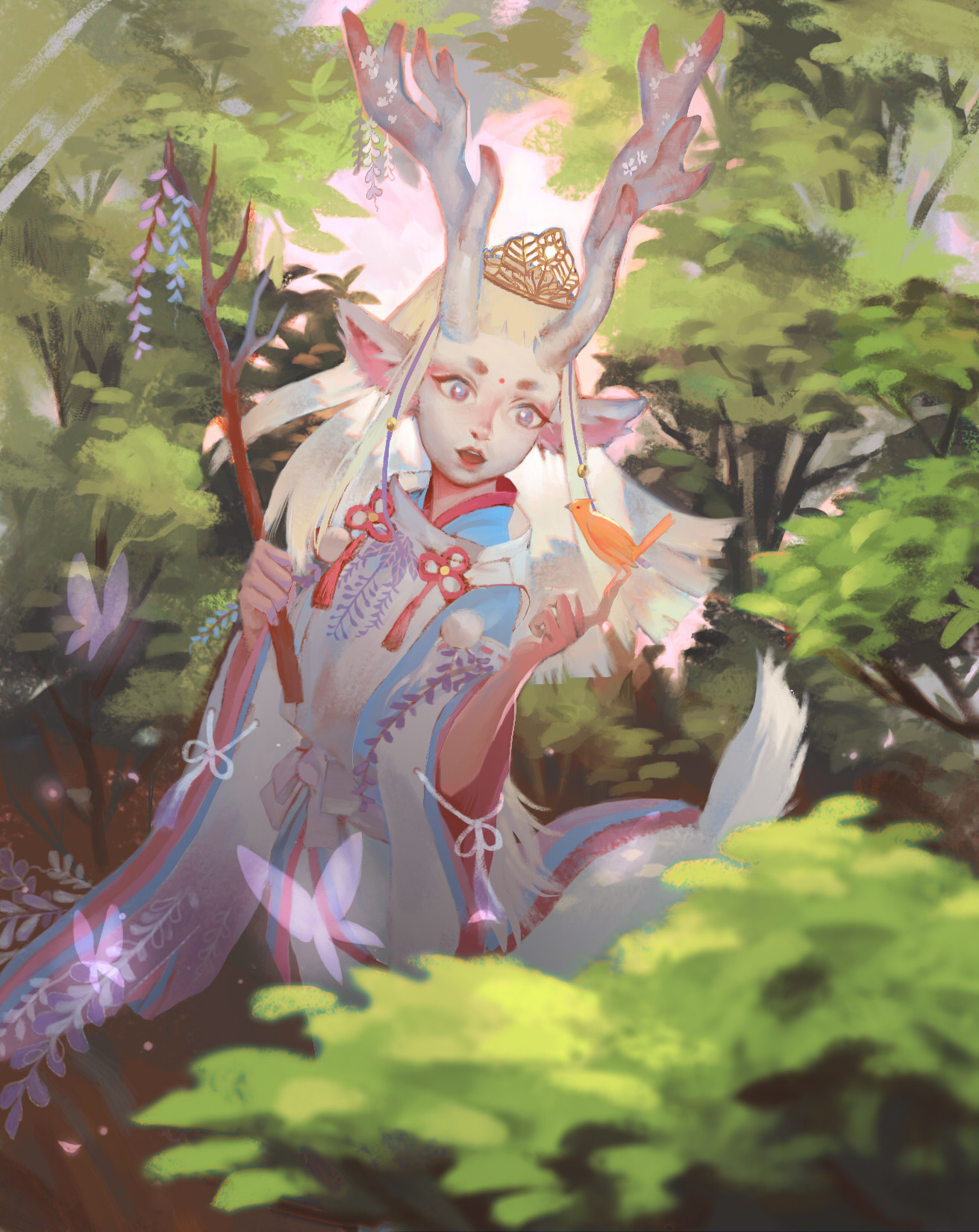 ArtStation - Onmyoji - deer boy