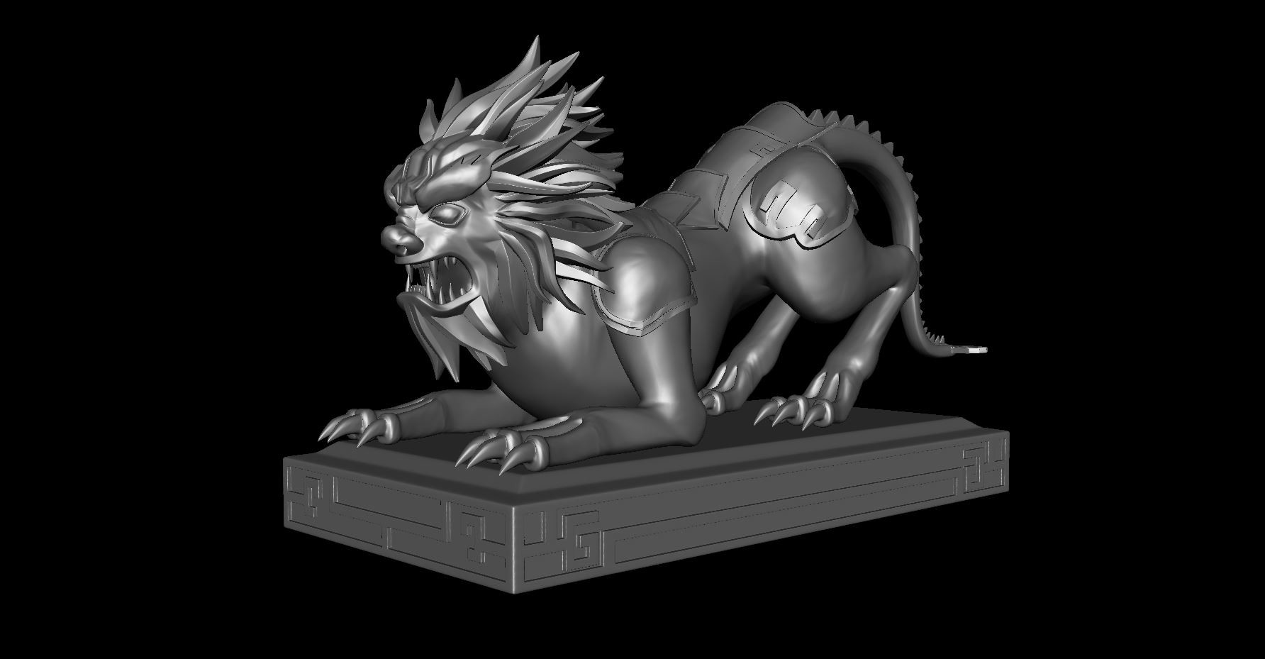 ArtStation - ANCIENT_LION_STATUE