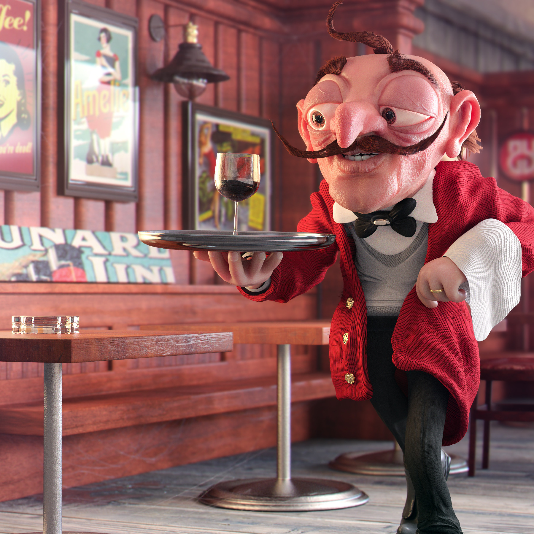 ArtStation - old waiter vol3