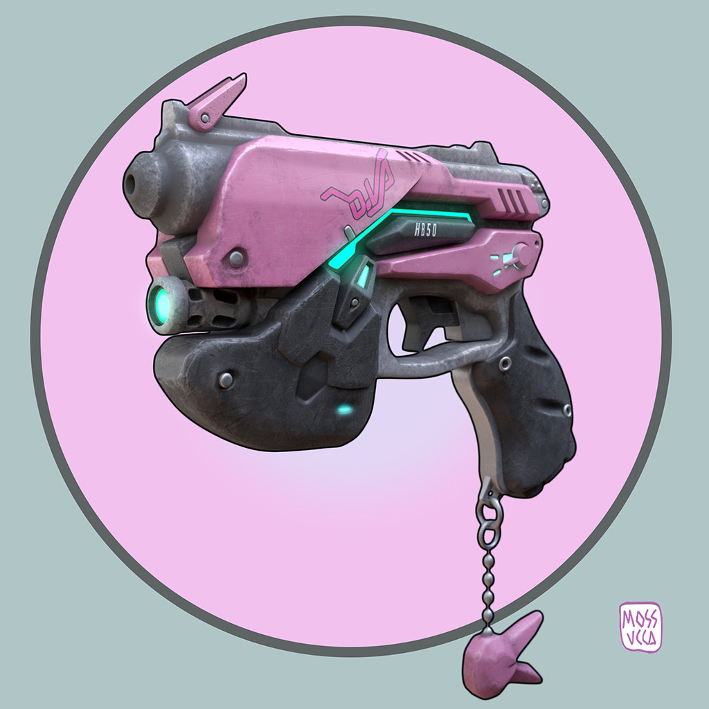 Antonio Mosssucca - D.va Gun - Overwatch Fan Art