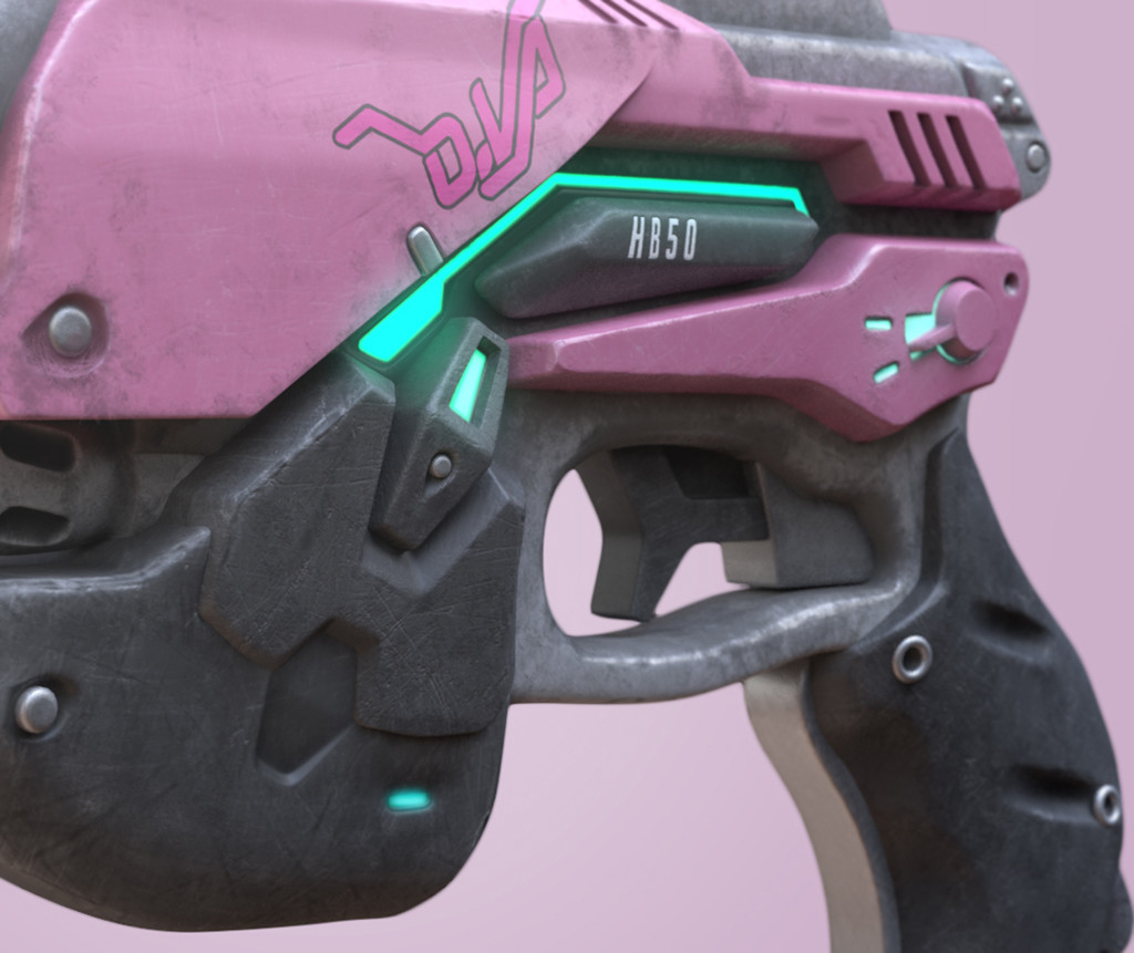 Antonio Mosssucca - D.va Gun - Overwatch Fan Art