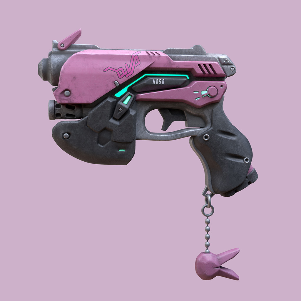 Antonio Mosssucca - D.va Gun - Overwatch Fan Art