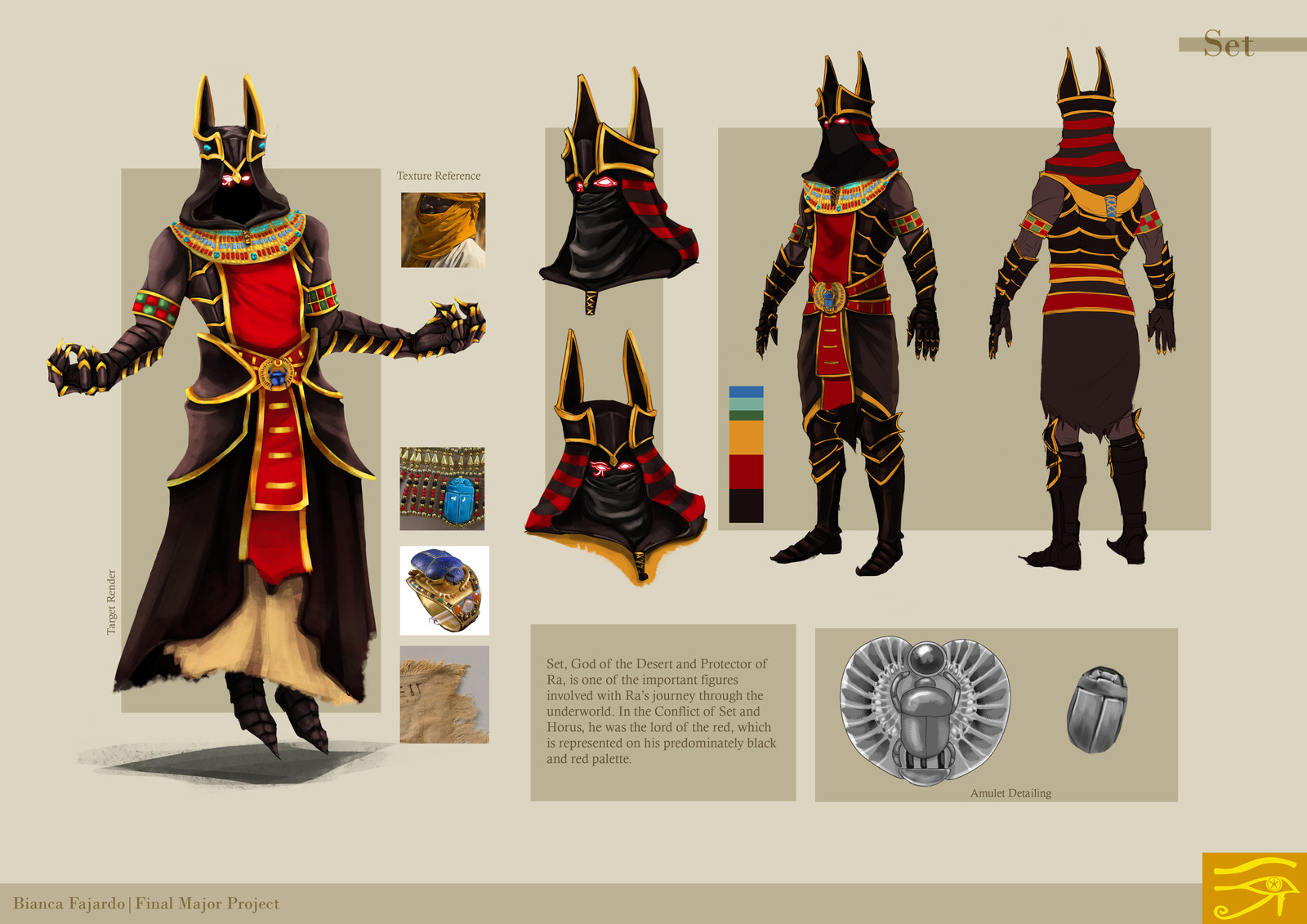 Bianca Fajardo - Project Sunset Characters - Set and Isis