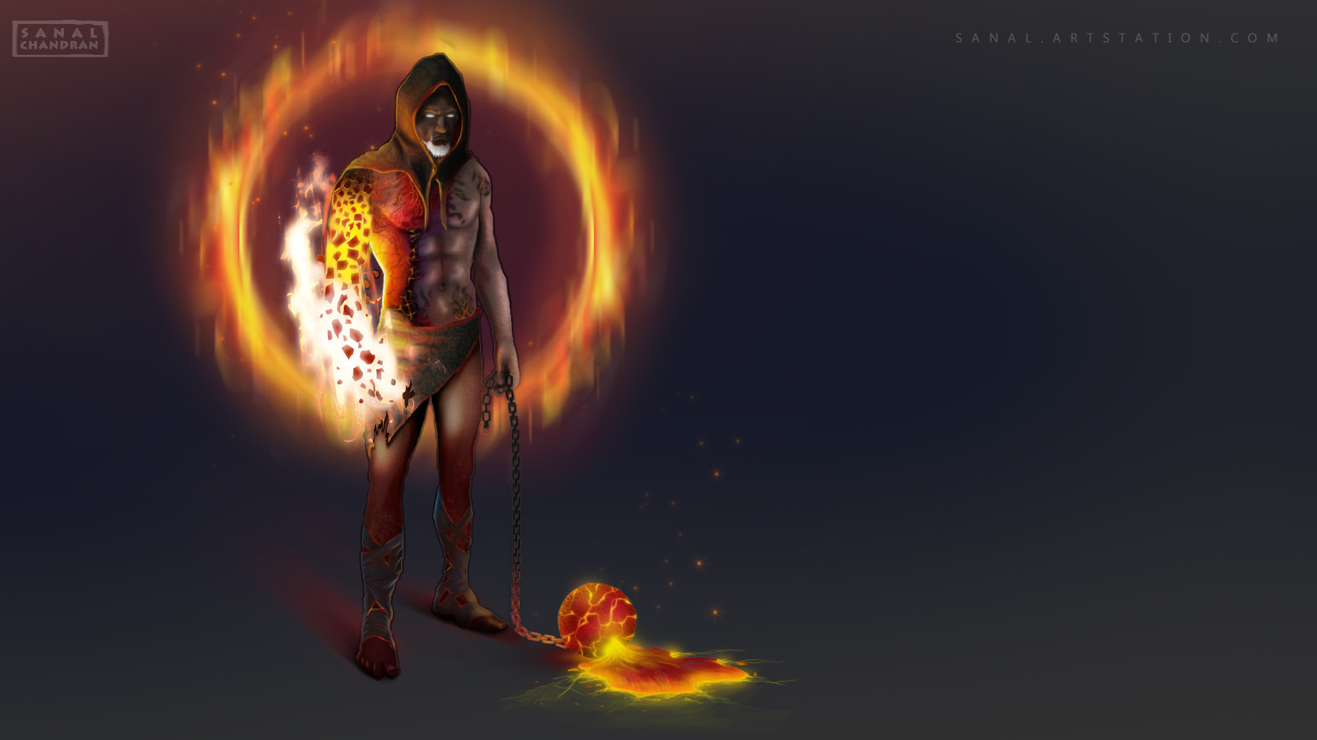 ArtStation - Fire Bender Concept, Sanal Chandran CA