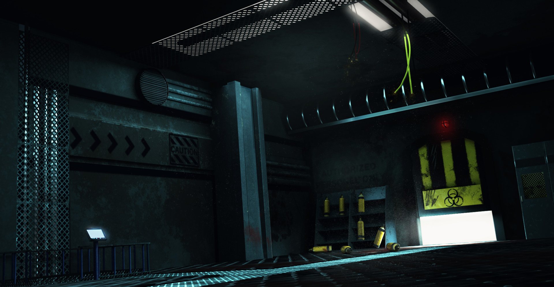 ArtStation - Sci Fi base interior