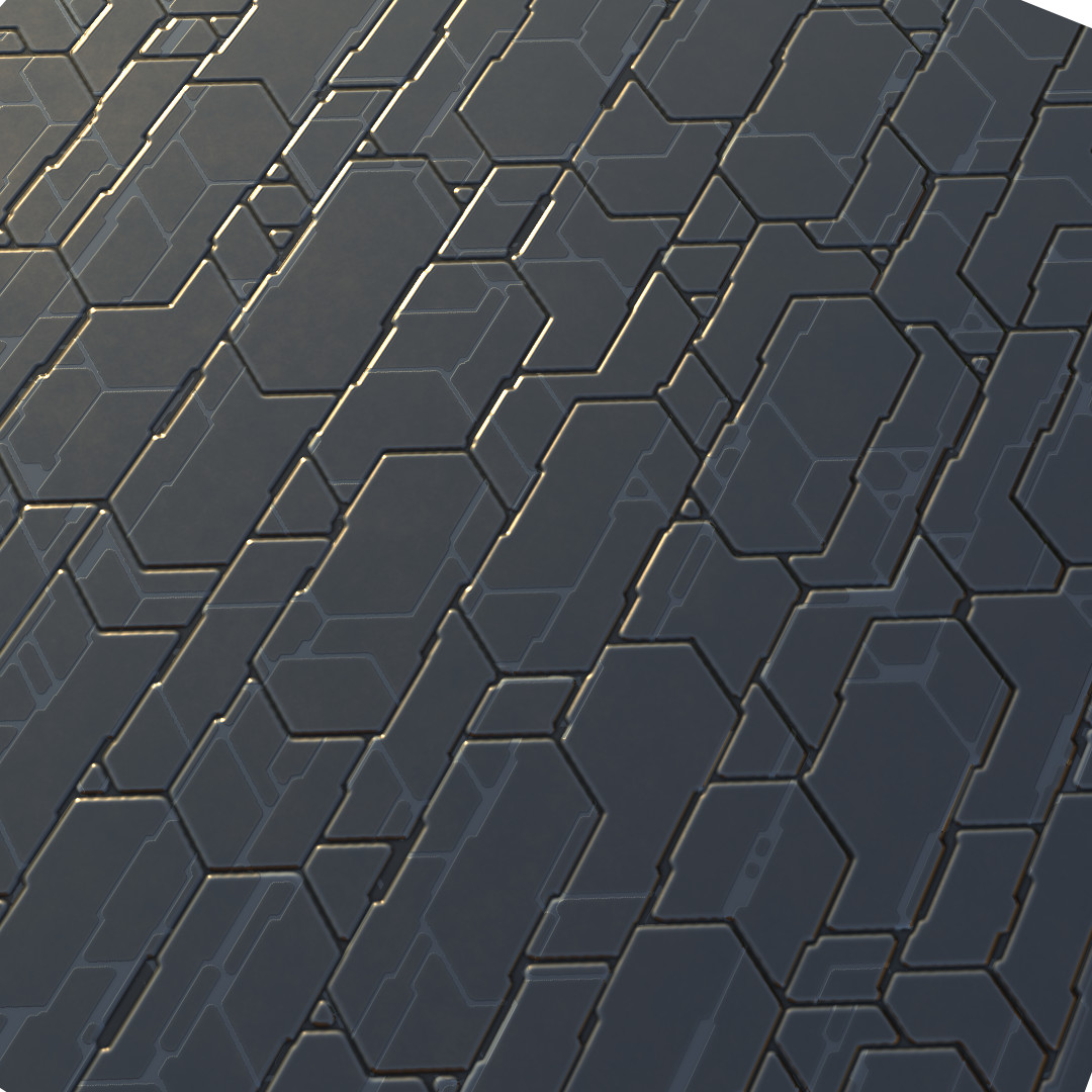 John Cheathem - Scifi Metal Textures - Substance Designer