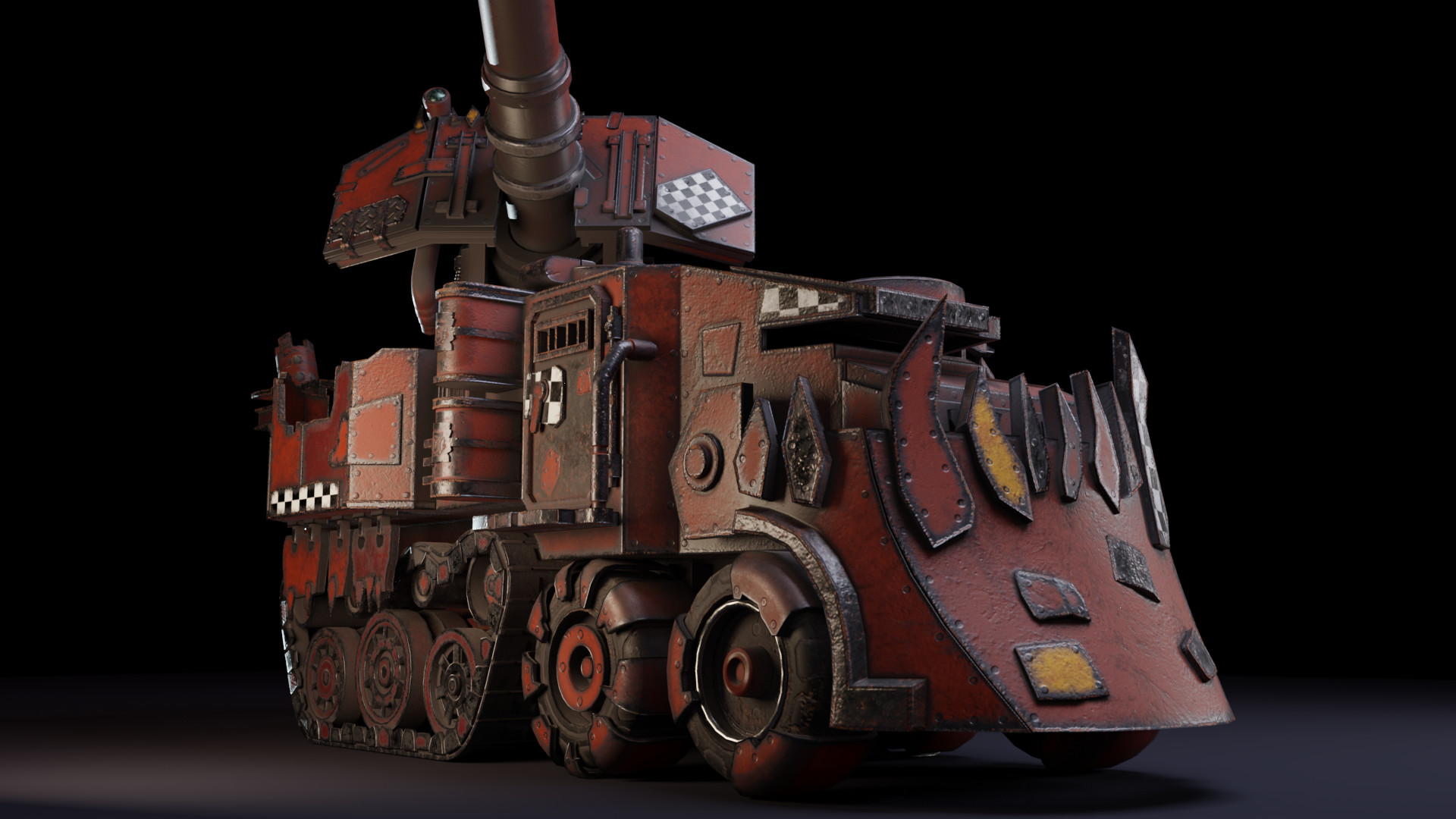 ArtStation - Warhammer 40K_Ork Battlewagon_fan art