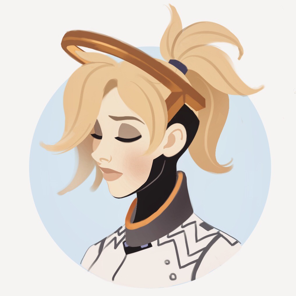 ArtStation - Mercy Procreate doodle