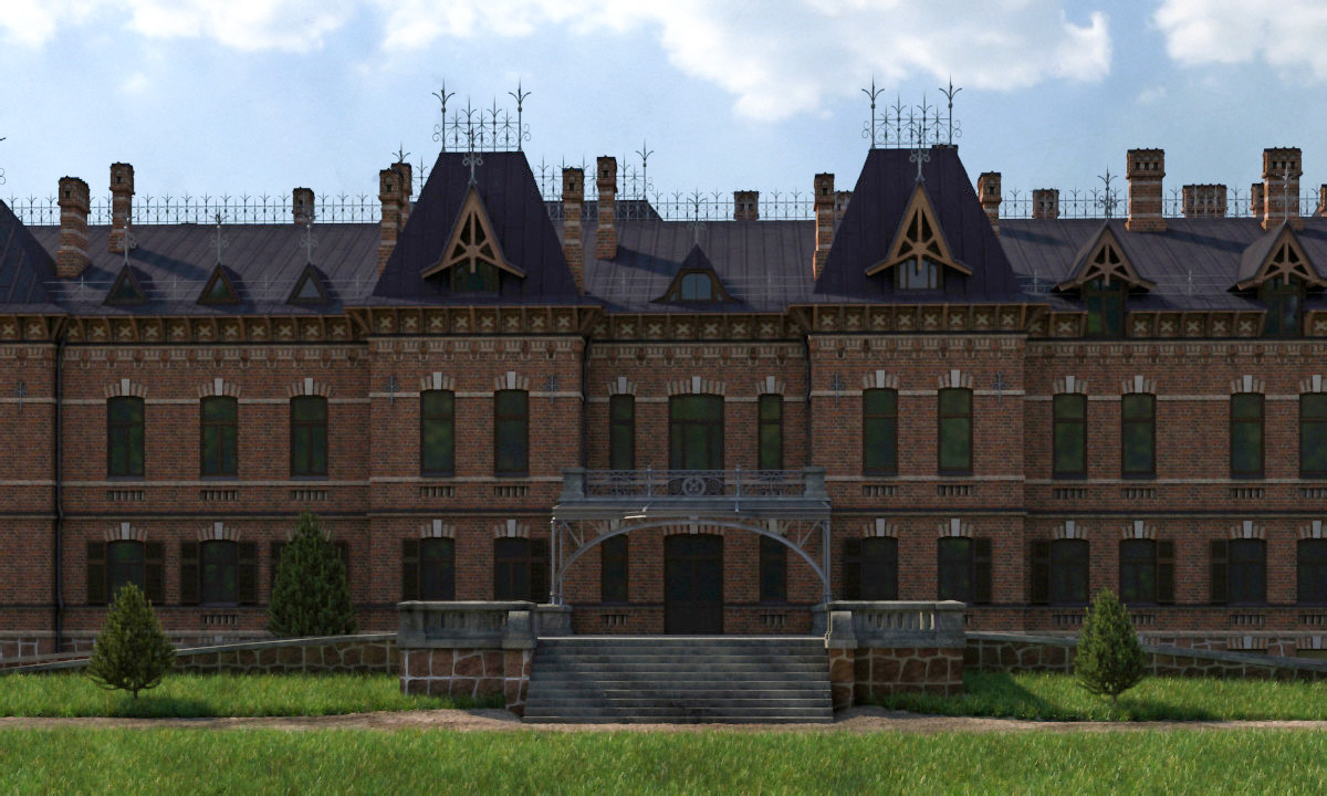 Adrian Gorynowicz - 3D reconstruction of The Tzar Palace in Białowieża