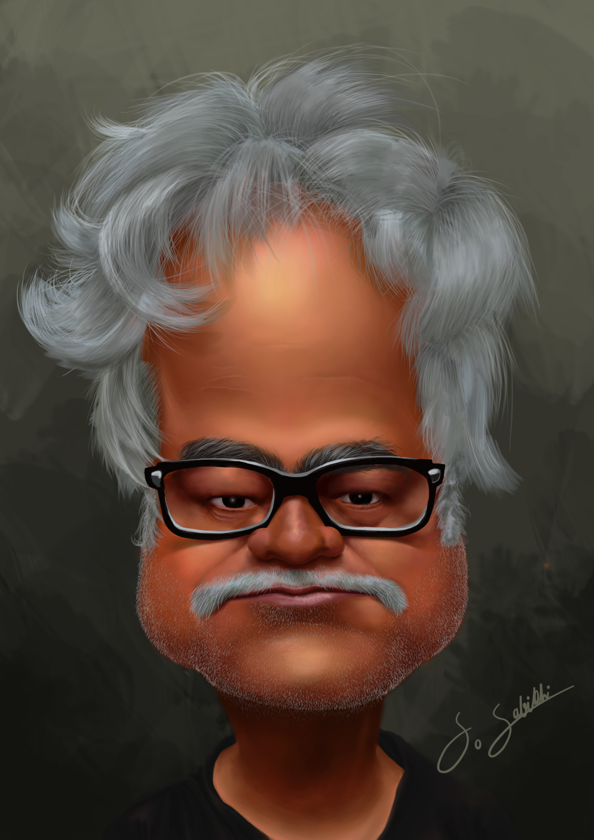 ArtStation - sanjay mishra , comedian /actor , caricature