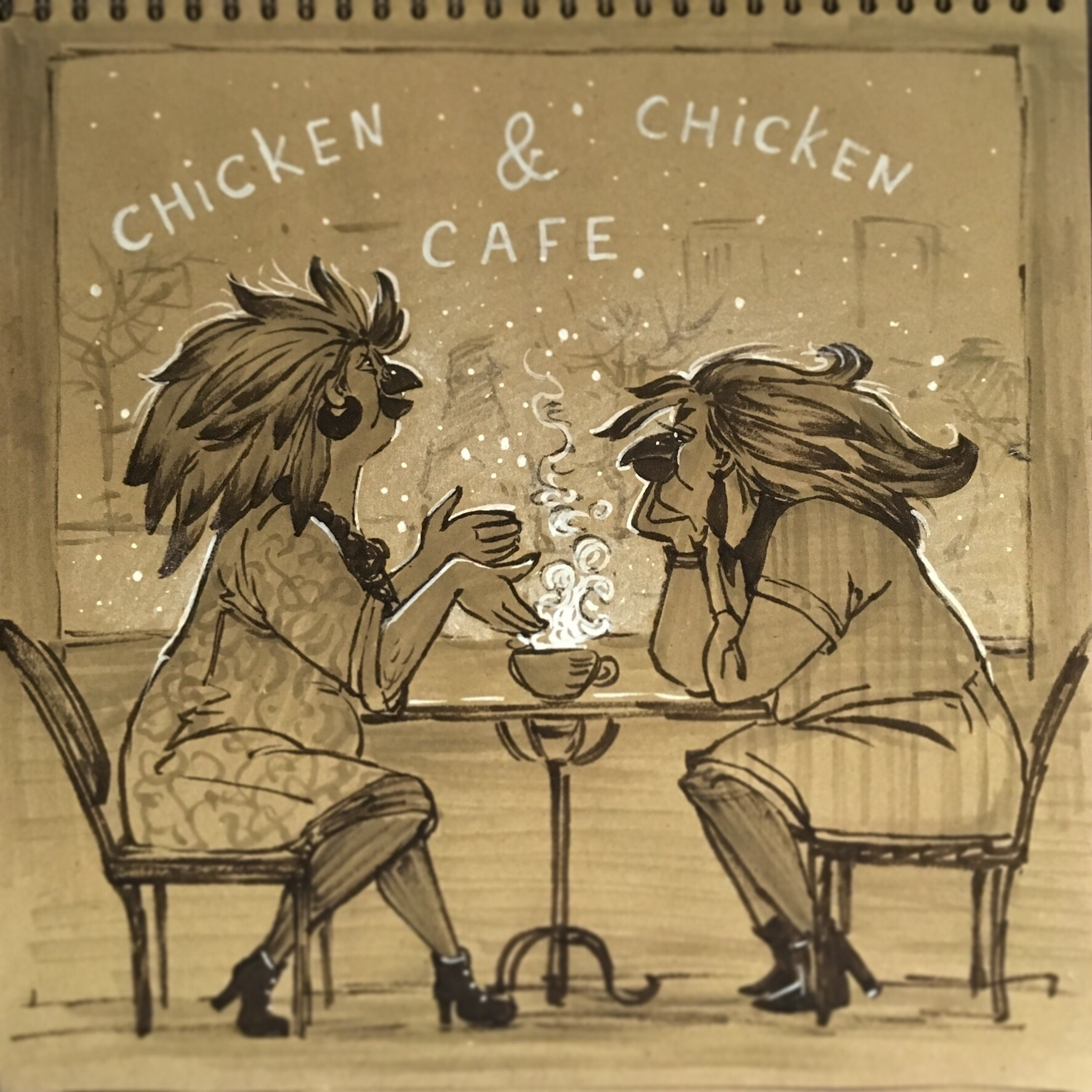 ArtStation - Cafe Chicken and Chicken