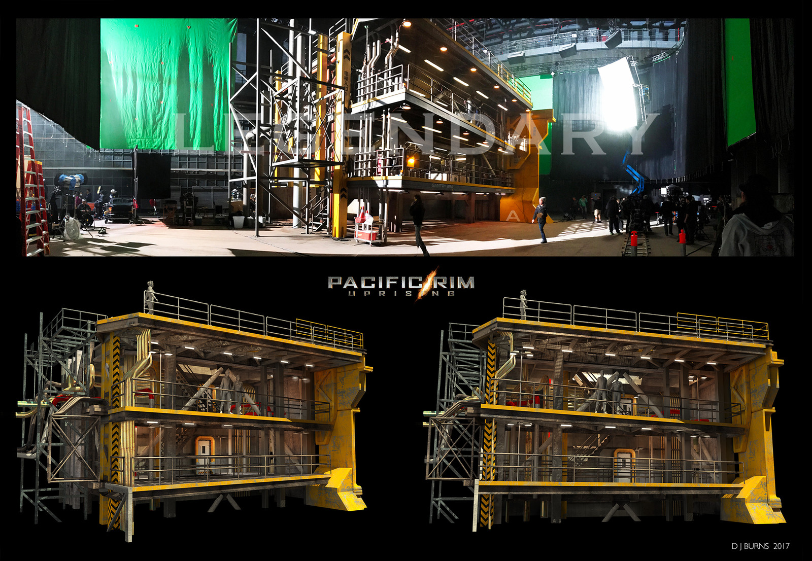 daniel j burns - Pacific Rim Shatterdome Catwalk