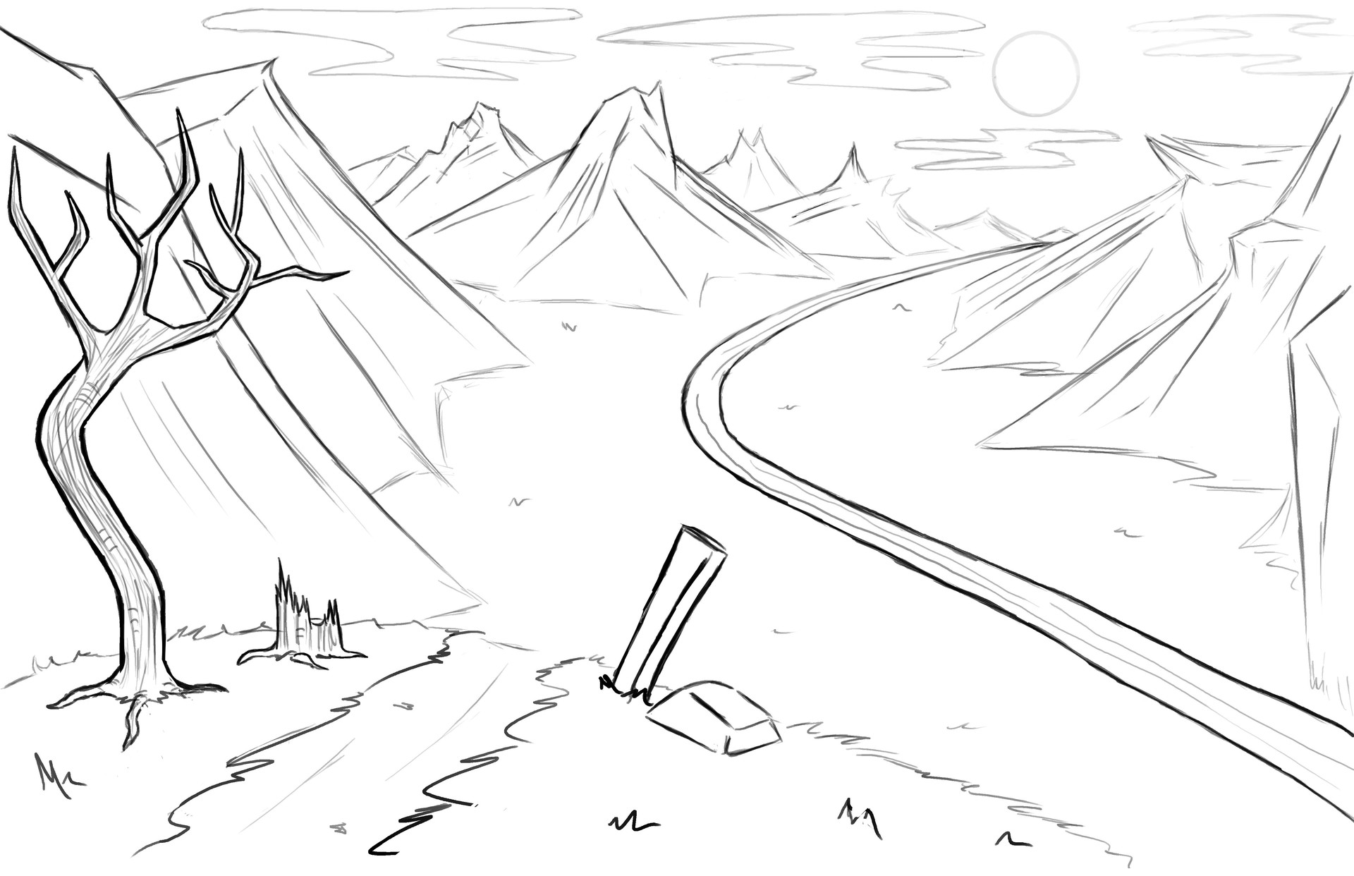 ArtStation - Mountains & Plains Layout