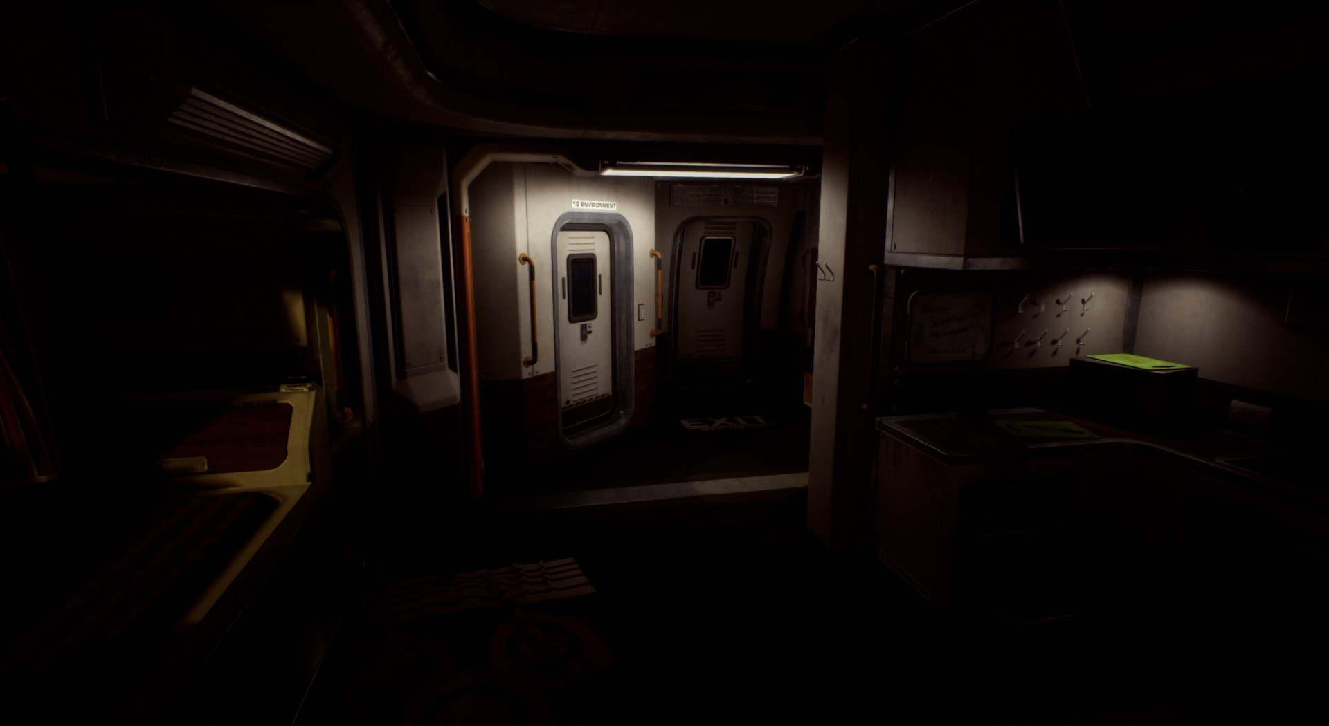 ArtStation - Sci-fi Bunk Lighting Practice (wip)