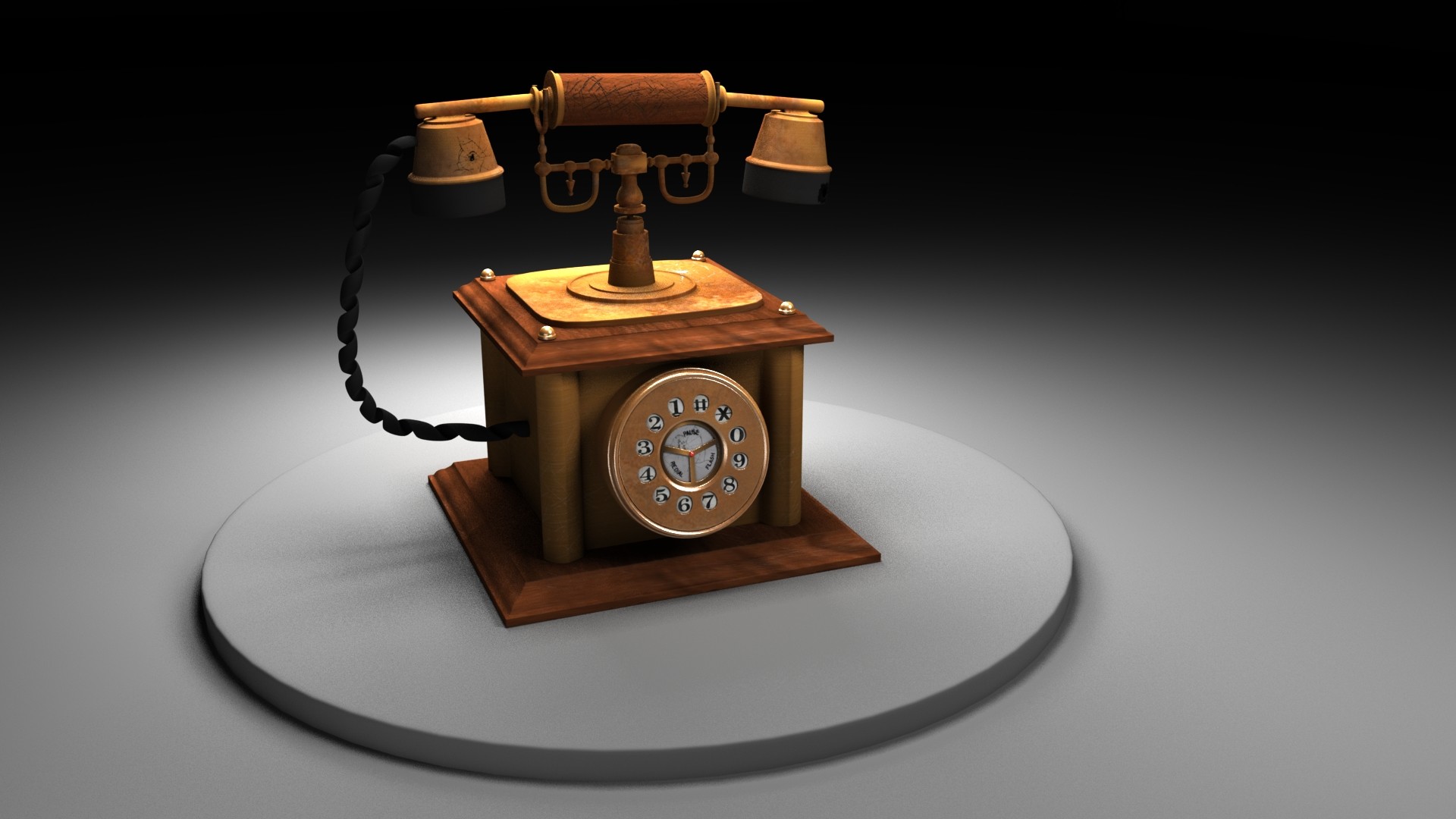 ArtStation - Old Weathered Victorian Telephone