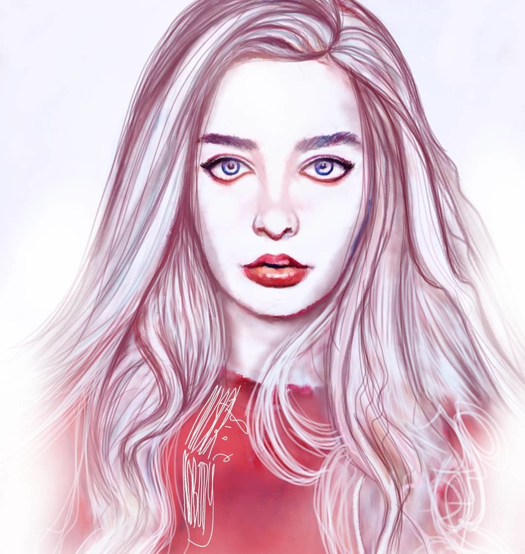 ArtStation - Pink Portrait