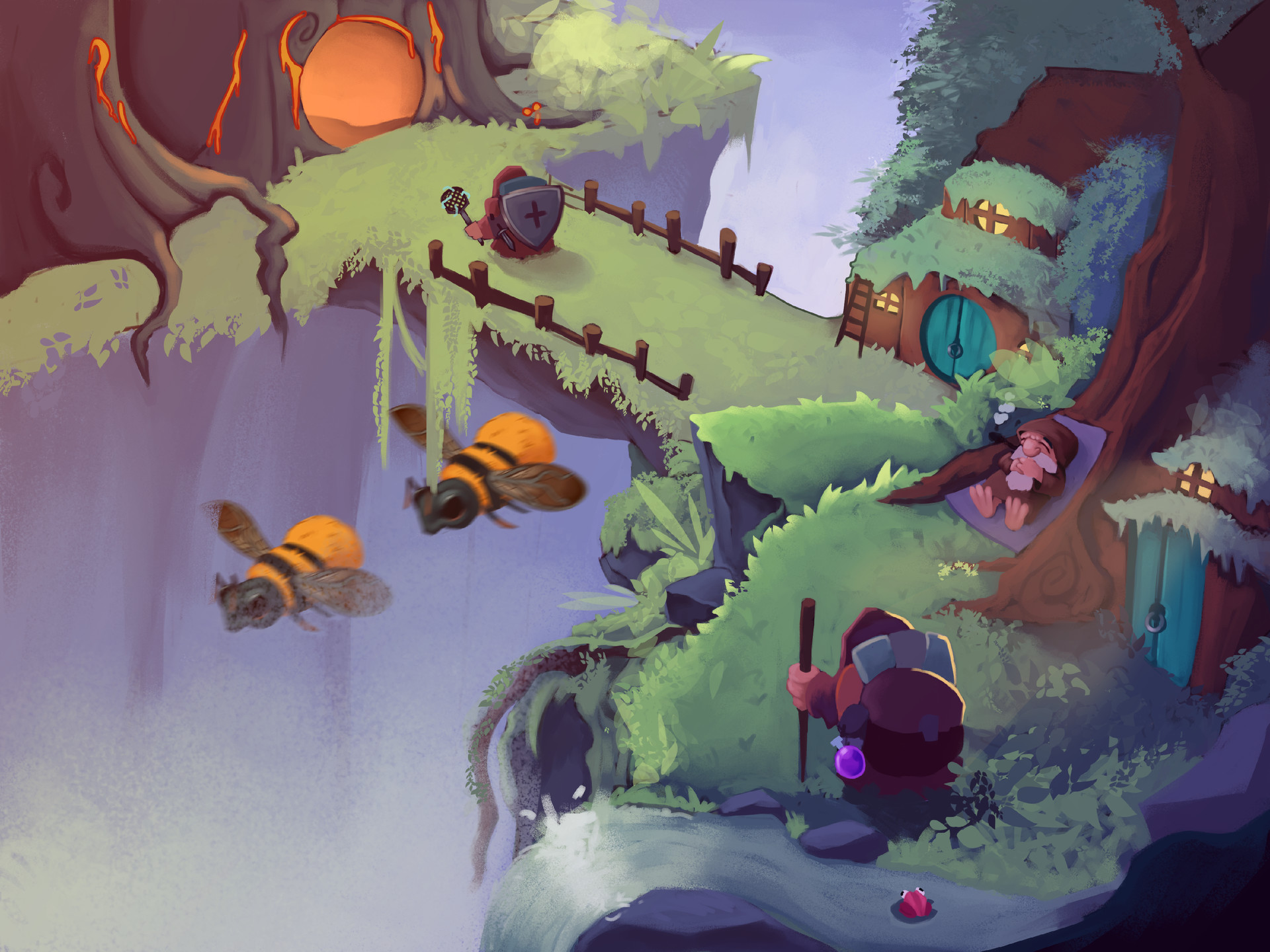 ArtStation - Gnome Village Concept art