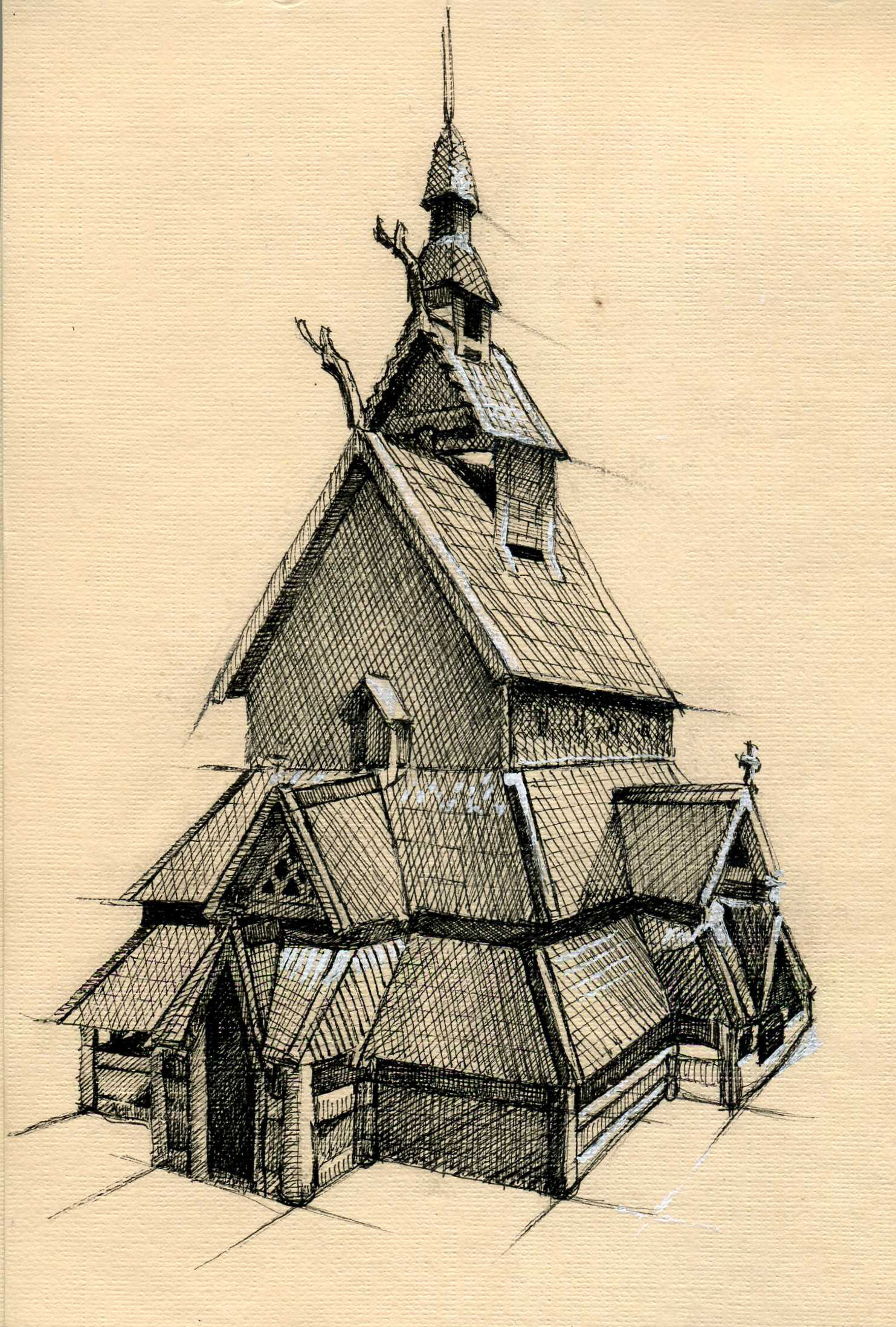 ArtStation - Sketch of the Temple