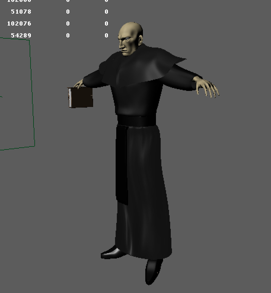 Jason Lee - Low Poly Priest Muscle Man Model