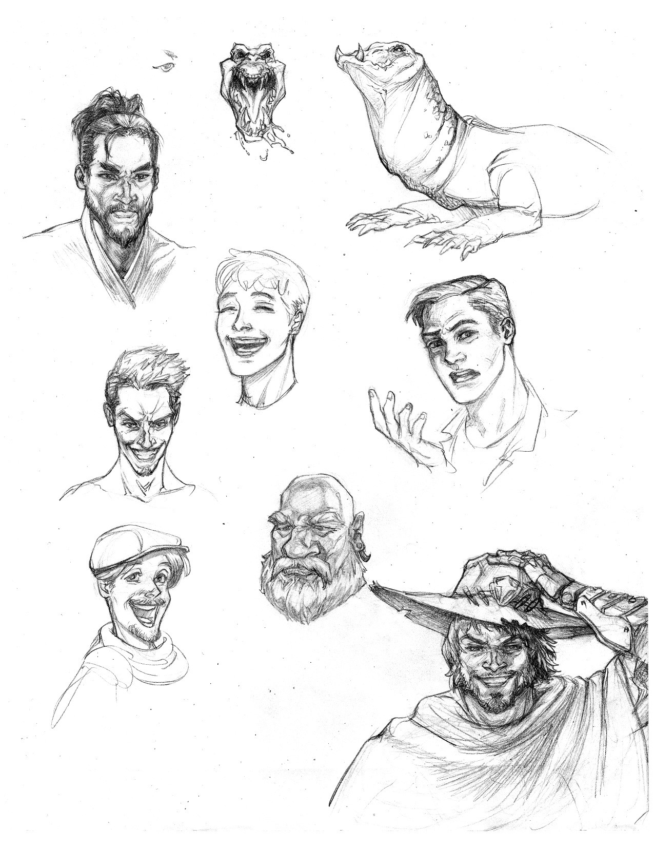 ArtStation - Hatching and Faces 1