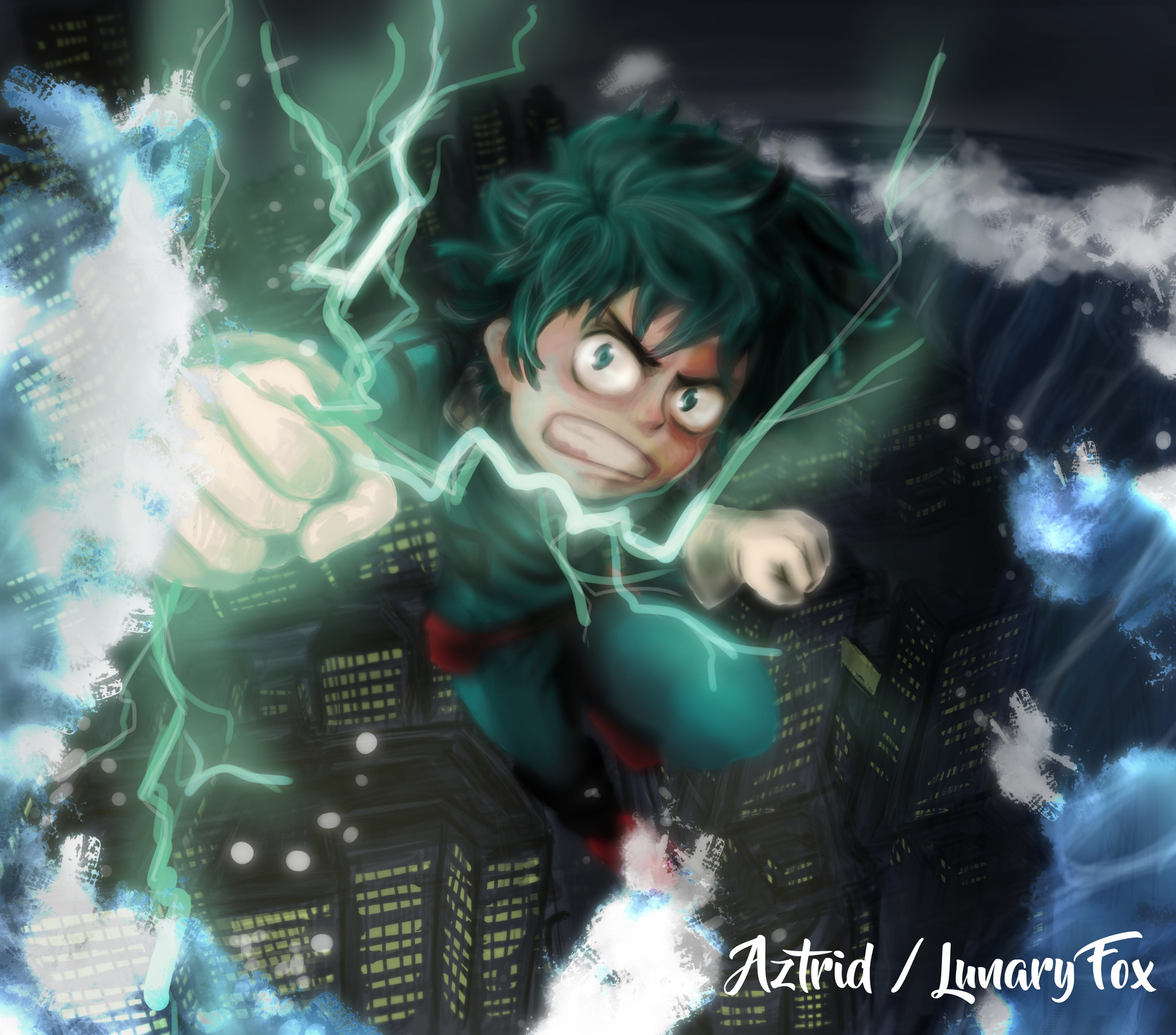 ArtStation - Deku of boku no hero academy