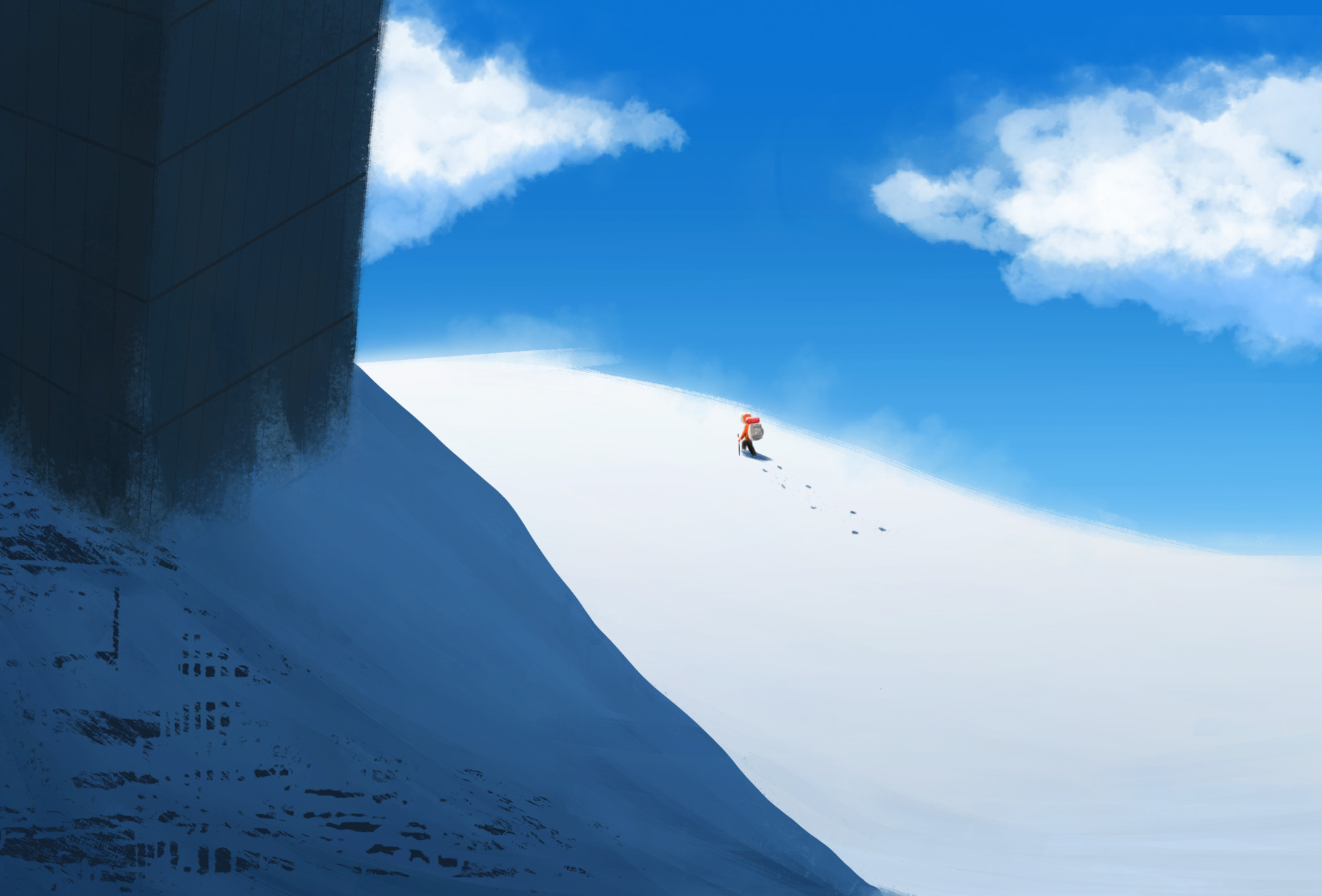 ArtStation - Snow Post-Apocalyptic Mountain